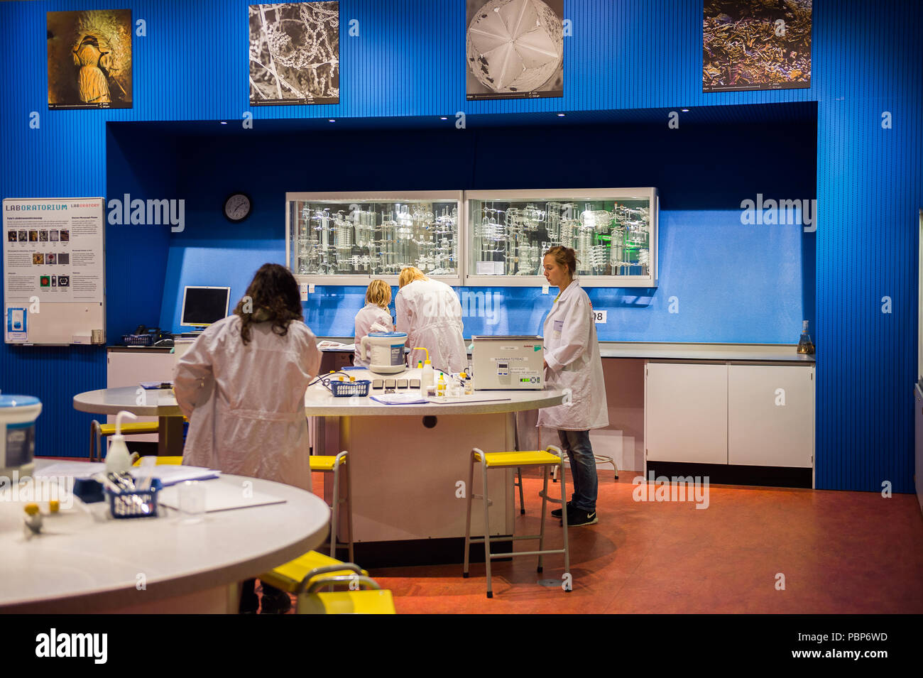 AMSTERDAM, NETHERLANDS - JUN 2, 2015: Laboratory of the Science Center ...