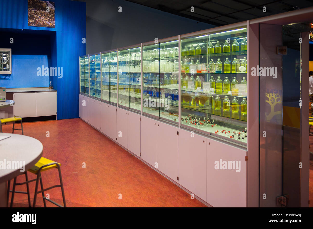 AMSTERDAM, NETHERLANDS - JUN 2, 2015: Laboratory of the Science Center ...
