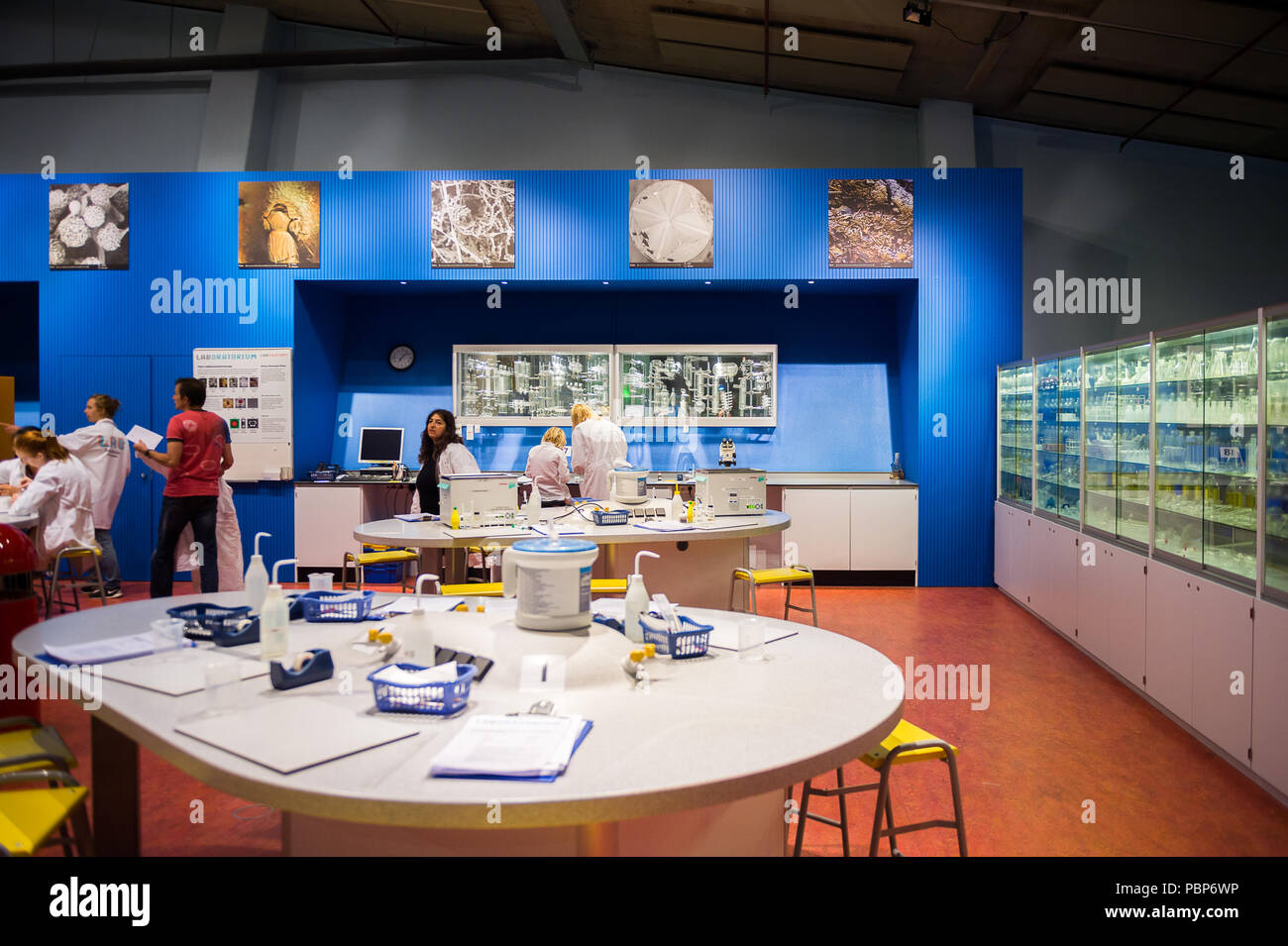 AMSTERDAM, NETHERLANDS - JUN 2, 2015: Laboratory of the Science Center ...