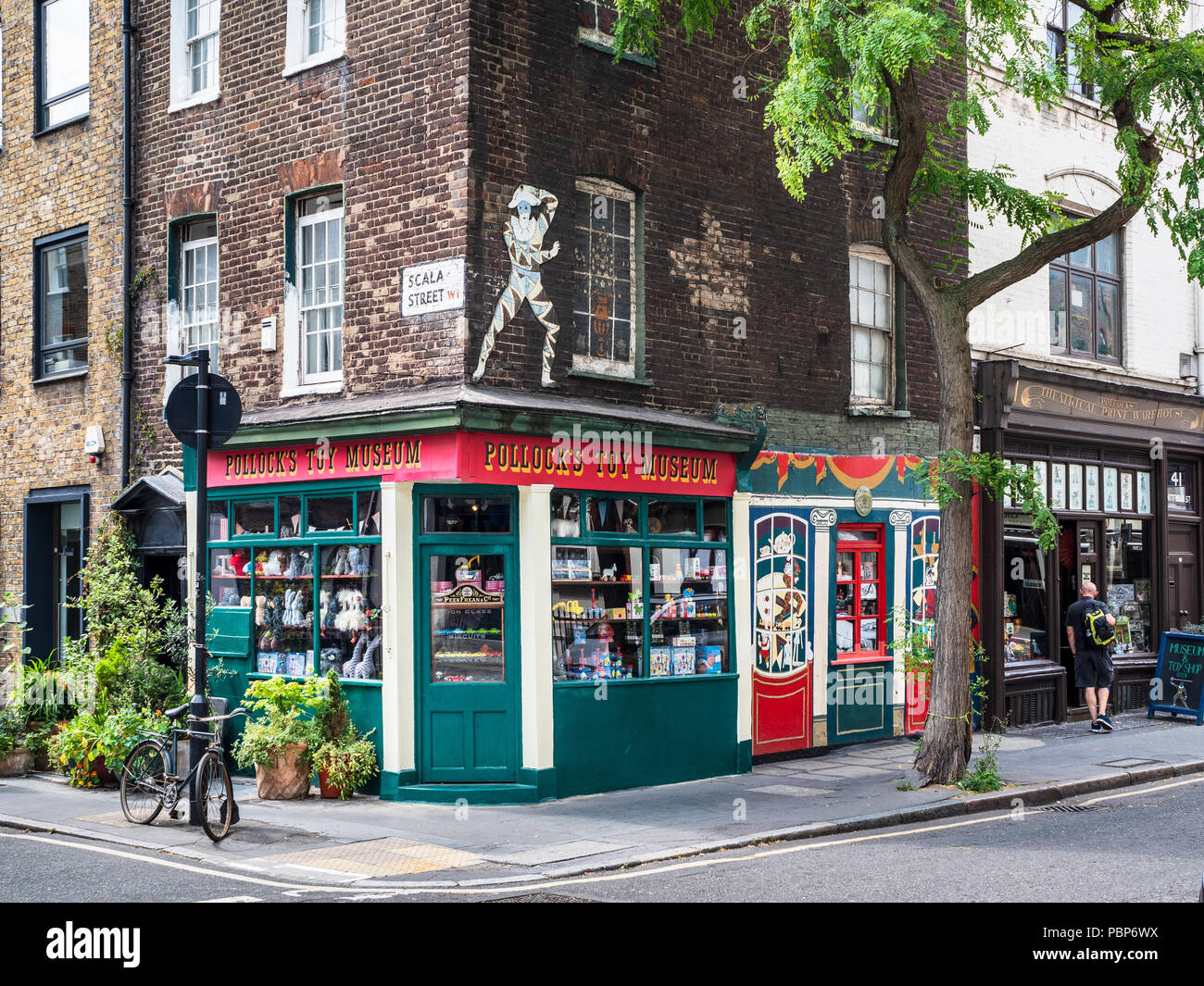 Pollock's Toy Museum in Scala Street in Central London, Founded in 1956 ...