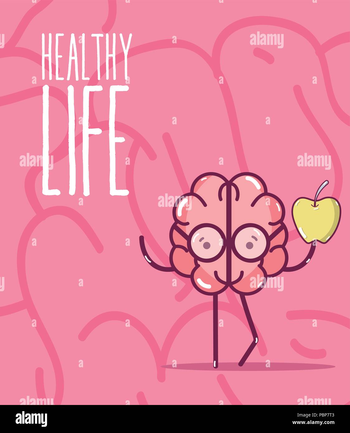 Healthy life and brain Stock Vector Image & Art - Alamy