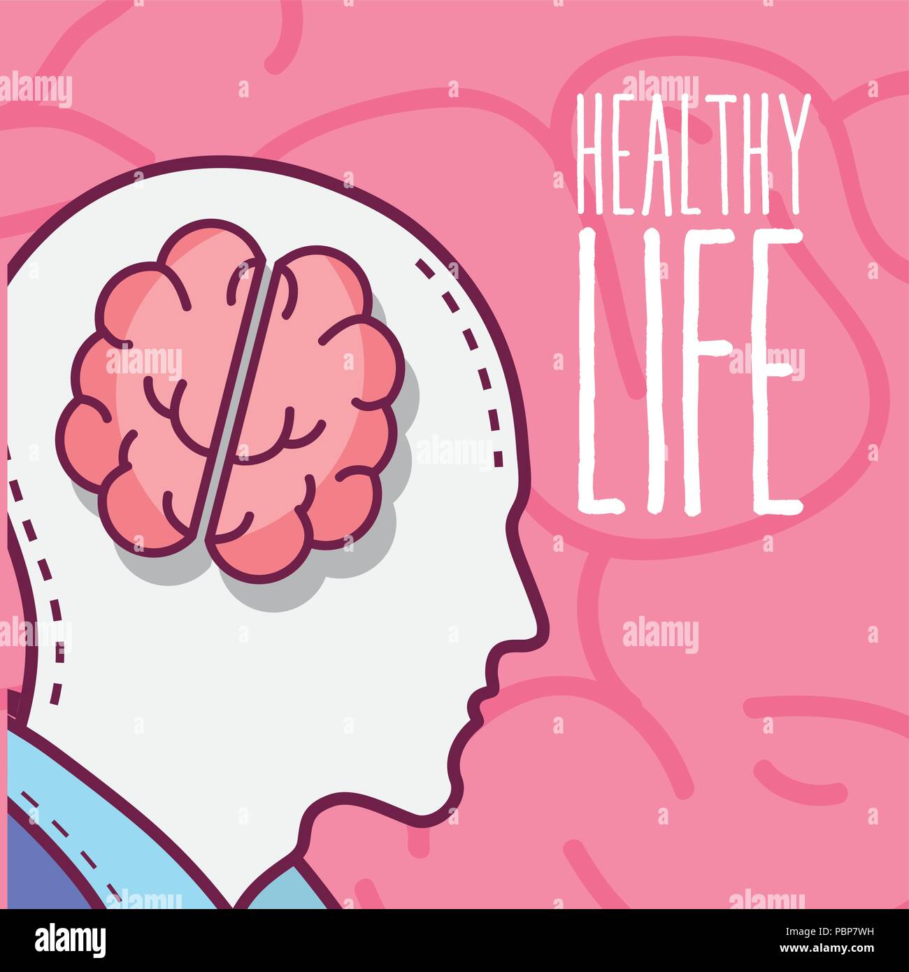 Healthy mind and brain Stock Vector Image & Art - Alamy