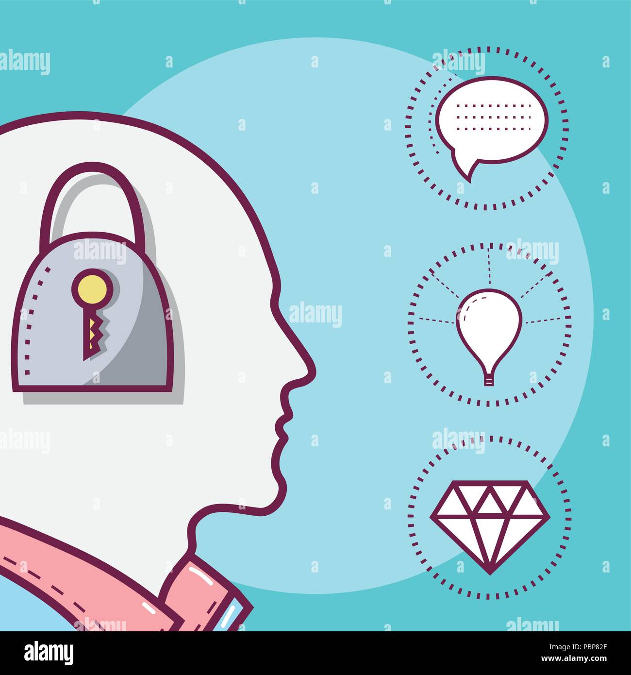 Human mind concept Stock Vector Image & Art - Alamy