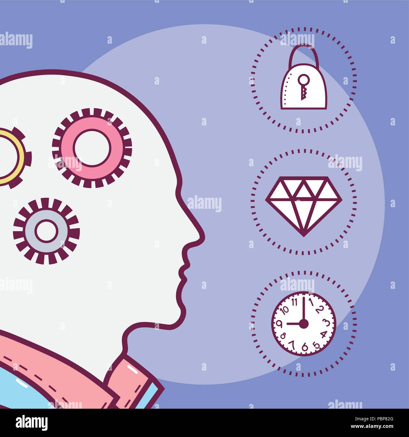 Human mind concept Stock Vector Image & Art - Alamy