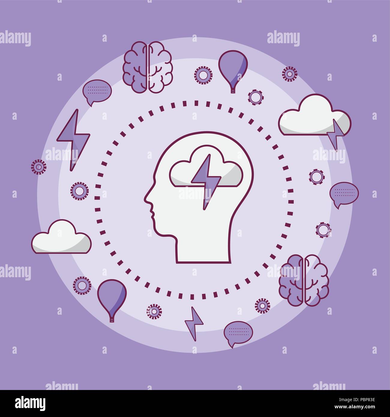 Human mind concept Stock Vector Image & Art - Alamy