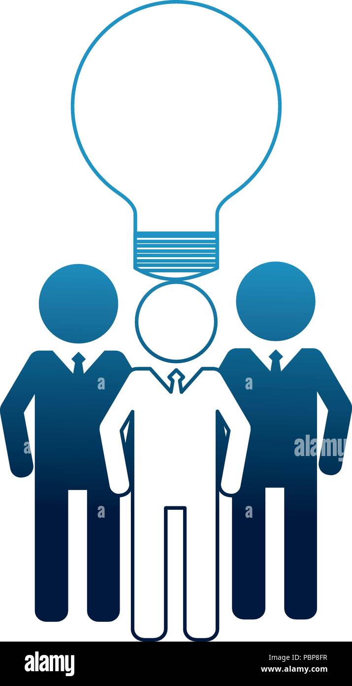 people man team work idea creativity vector illustration Stock Vector ...