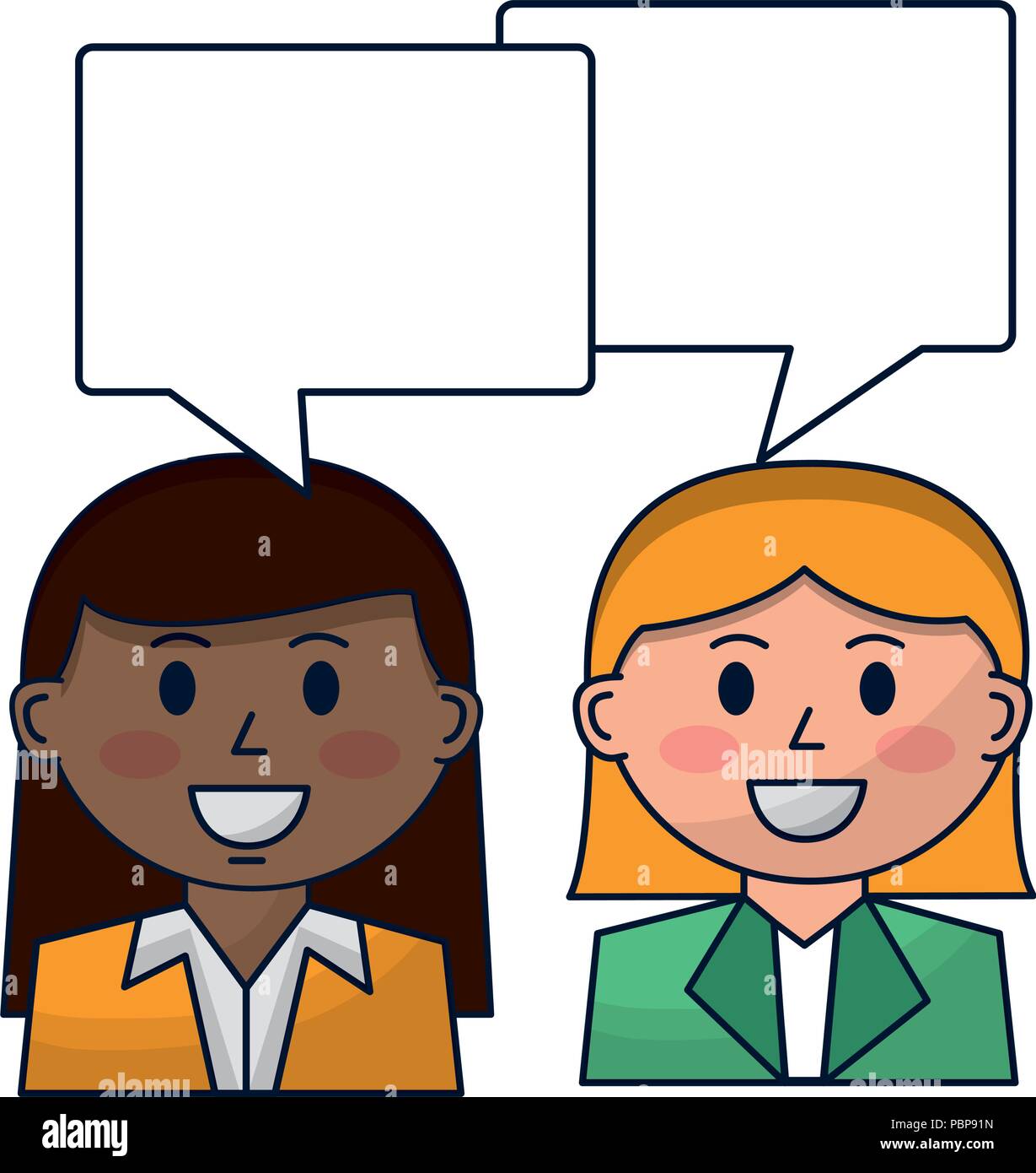 business man and woman conversation communication vector illustration ...