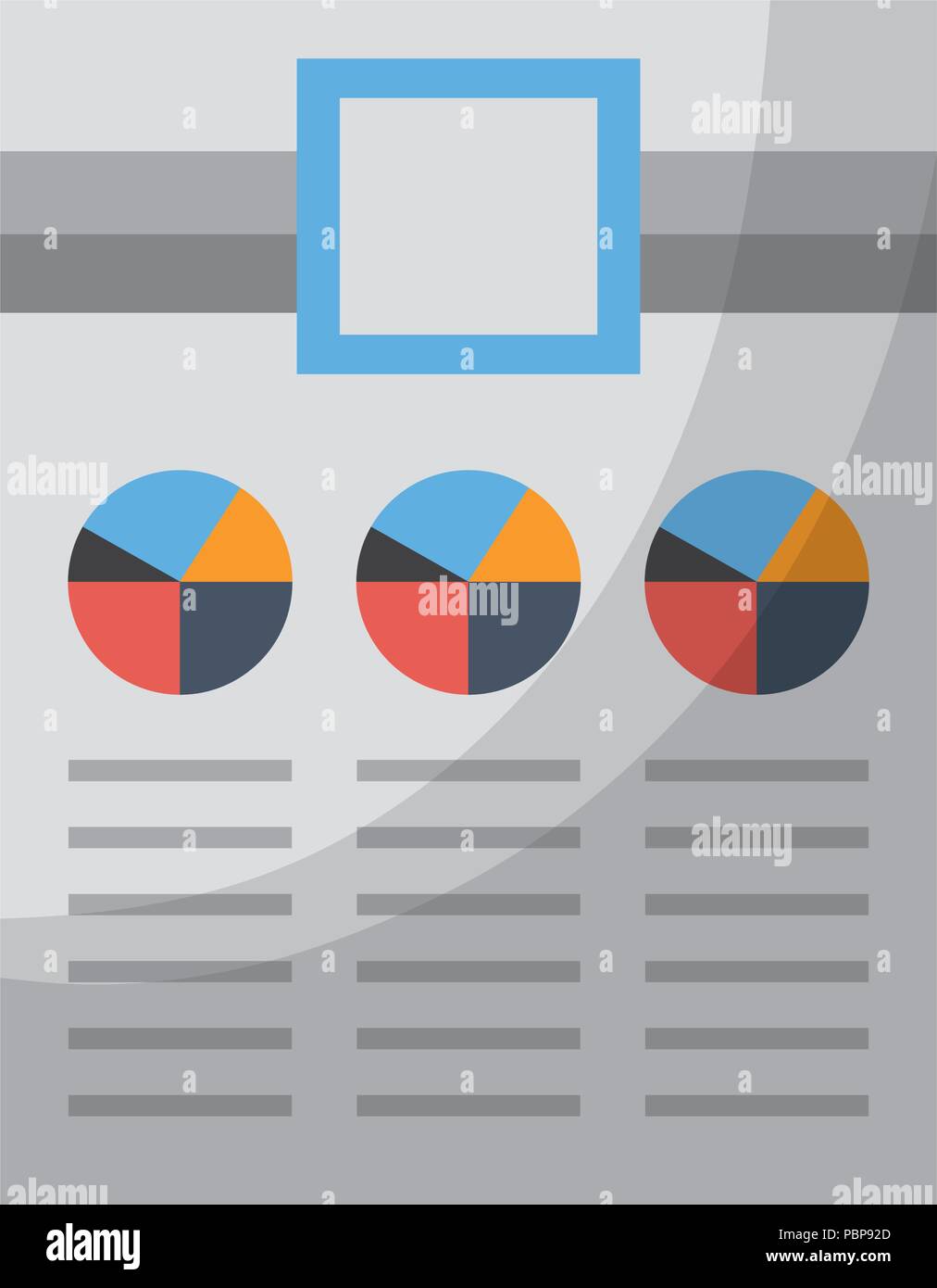 financial document report pie chart vector illustration Stock Vector Image & Art - Alamy