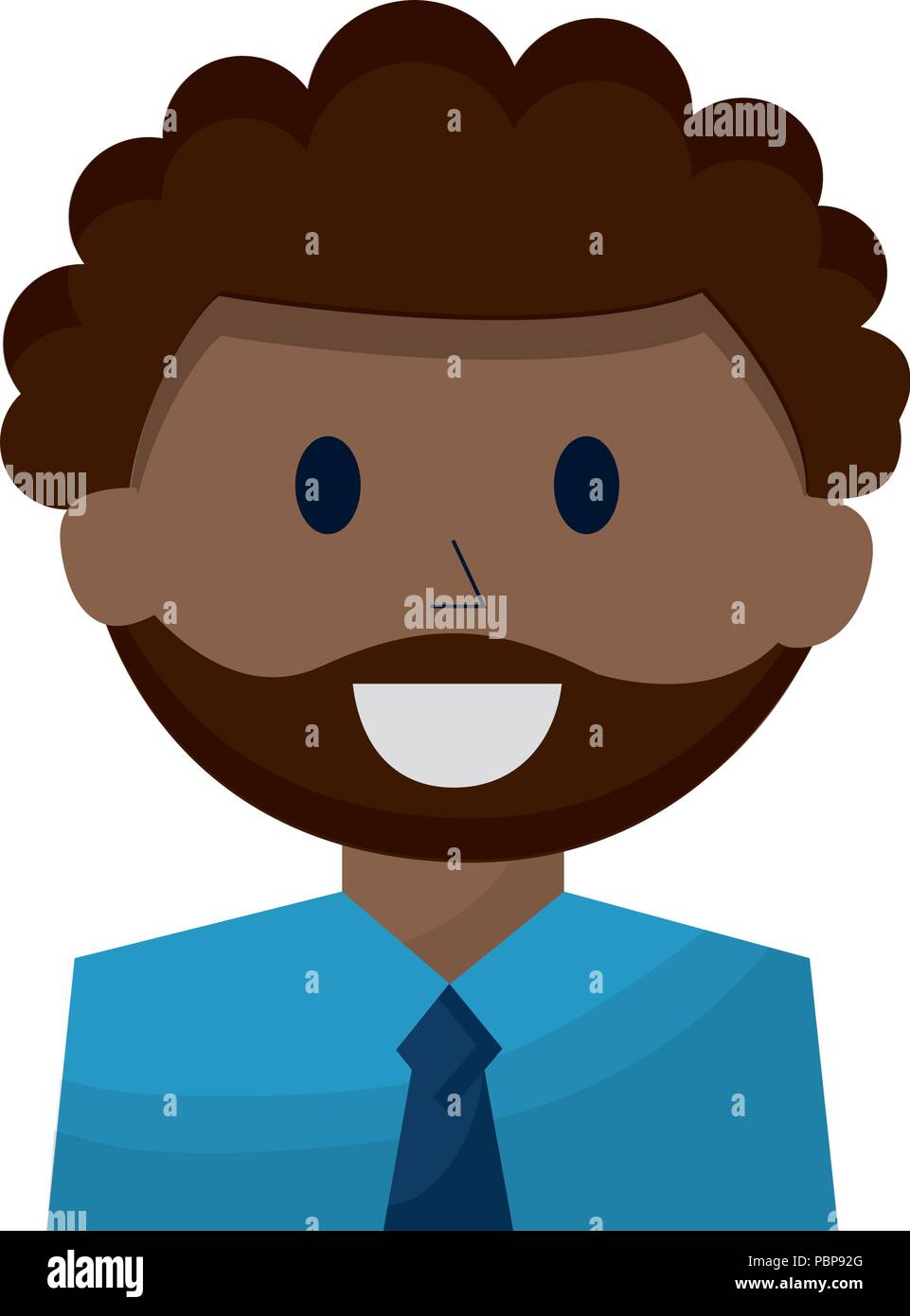 business man employee portrait character vector illustration Stock ...
