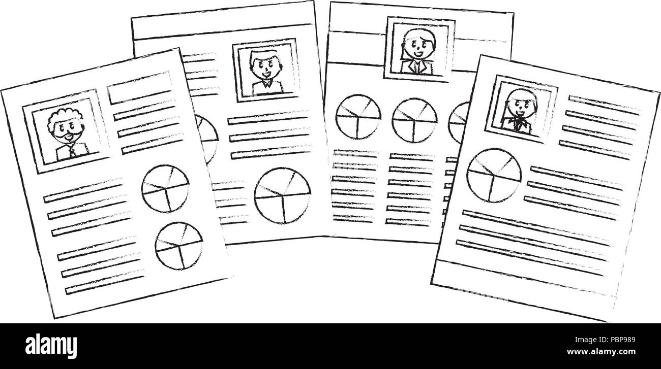 set of curriculum vitae isolated icon vector illustration design Stock ...