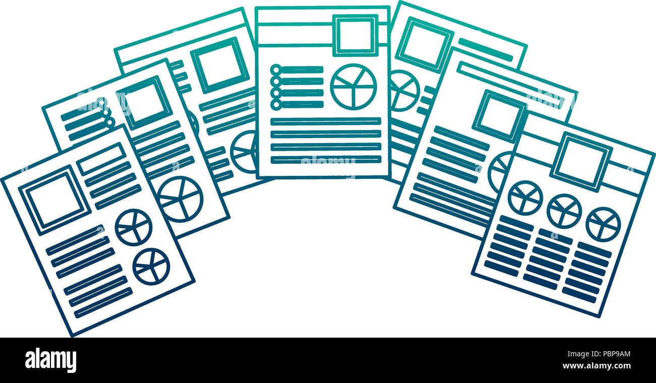 human resources documents personal information vector illustration neon ...