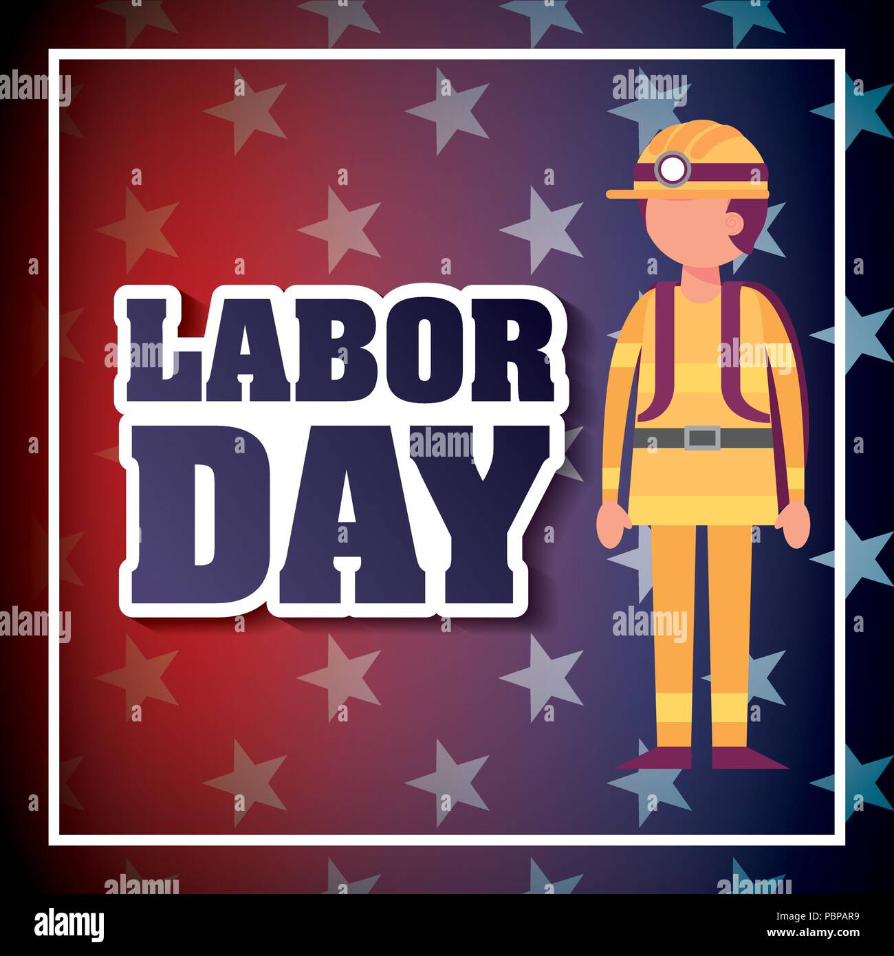 labor day card Stock Vector Image & Art - Alamy