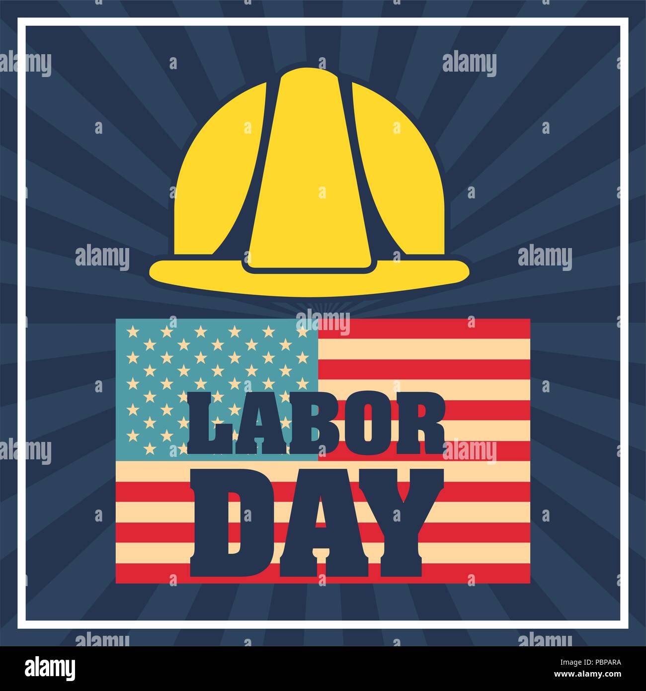 labor day card Stock Vector Image & Art - Alamy