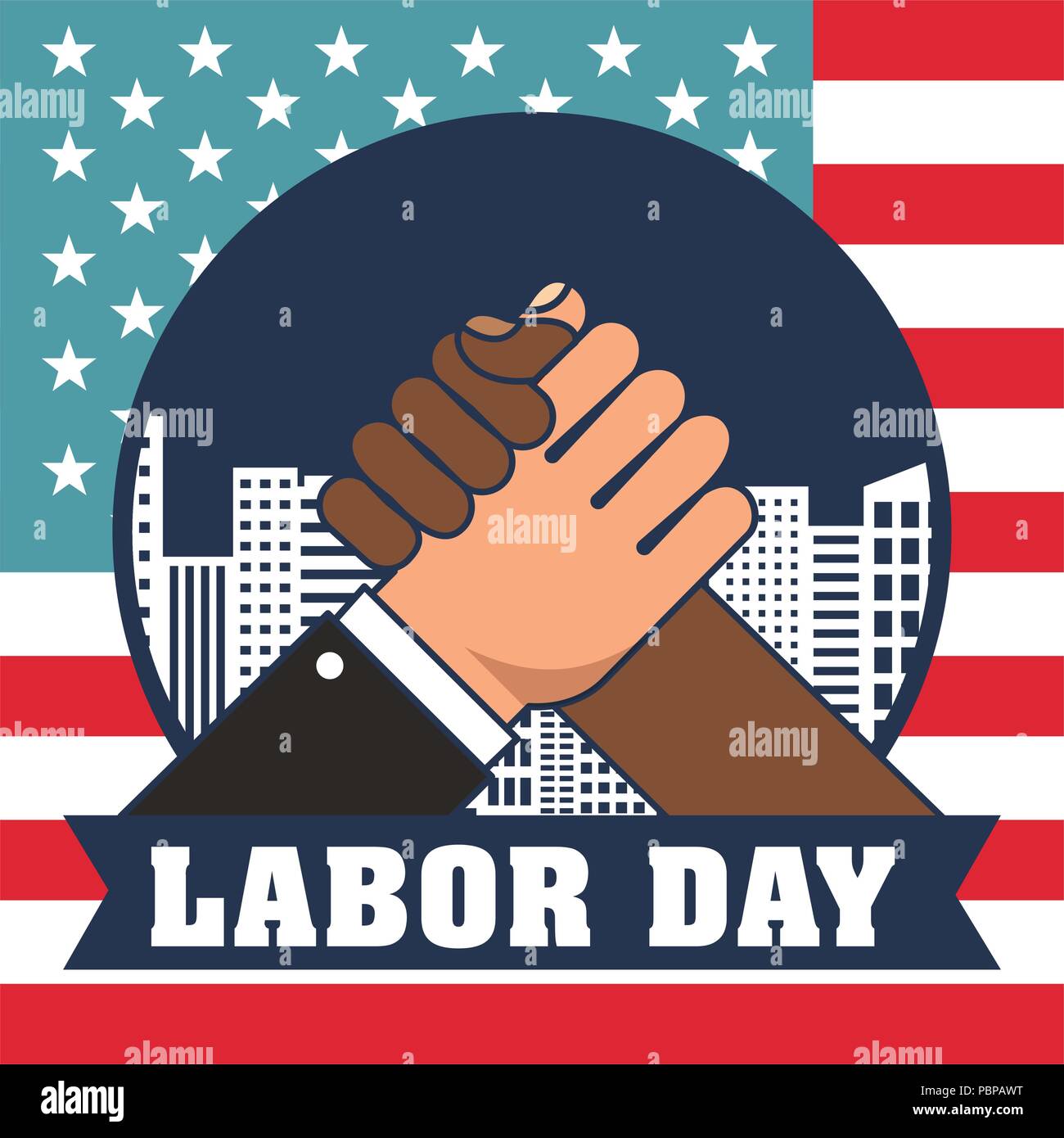labor day card Stock Vector Image & Art - Alamy