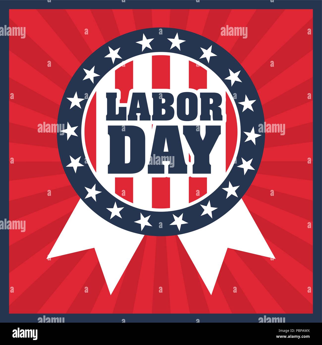 labor day card Stock Vector Image & Art - Alamy