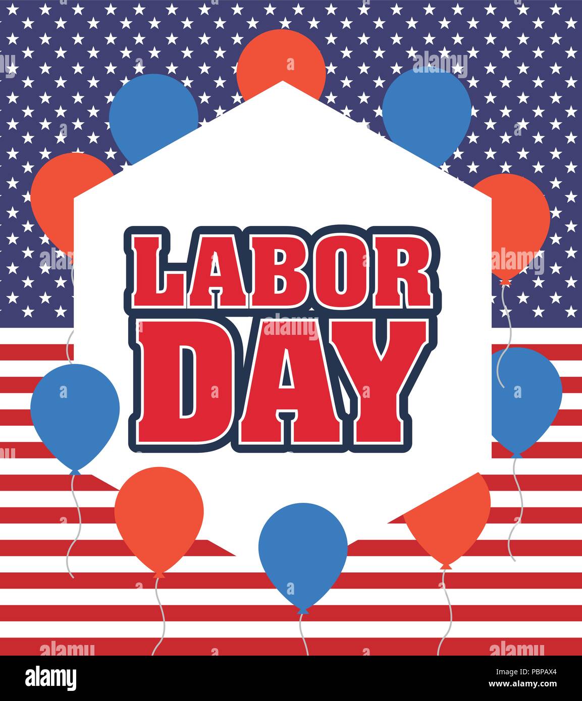 labor day card Stock Vector Image & Art - Alamy