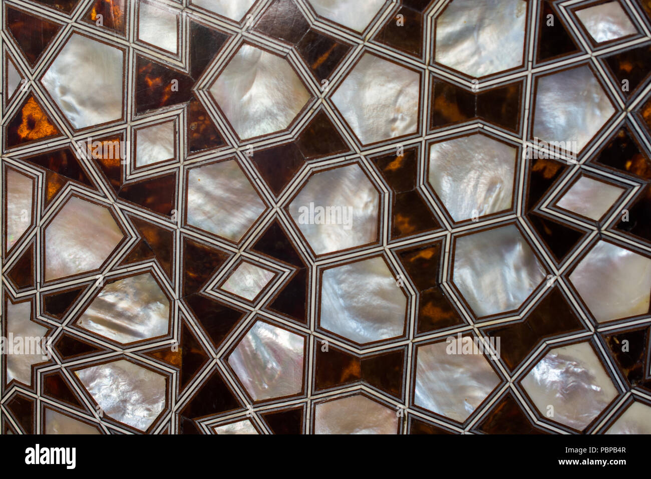Ottoman art example of Mother of Pearl inlays Stock Photo - Alamy