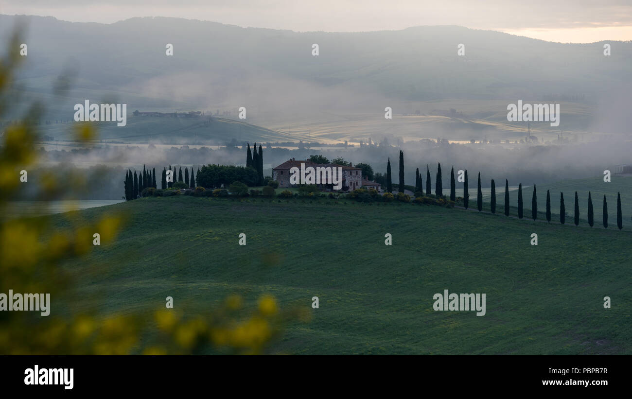 The beauty of the Val D'orcia in Tuscany , Italy Stock Photo - Alamy