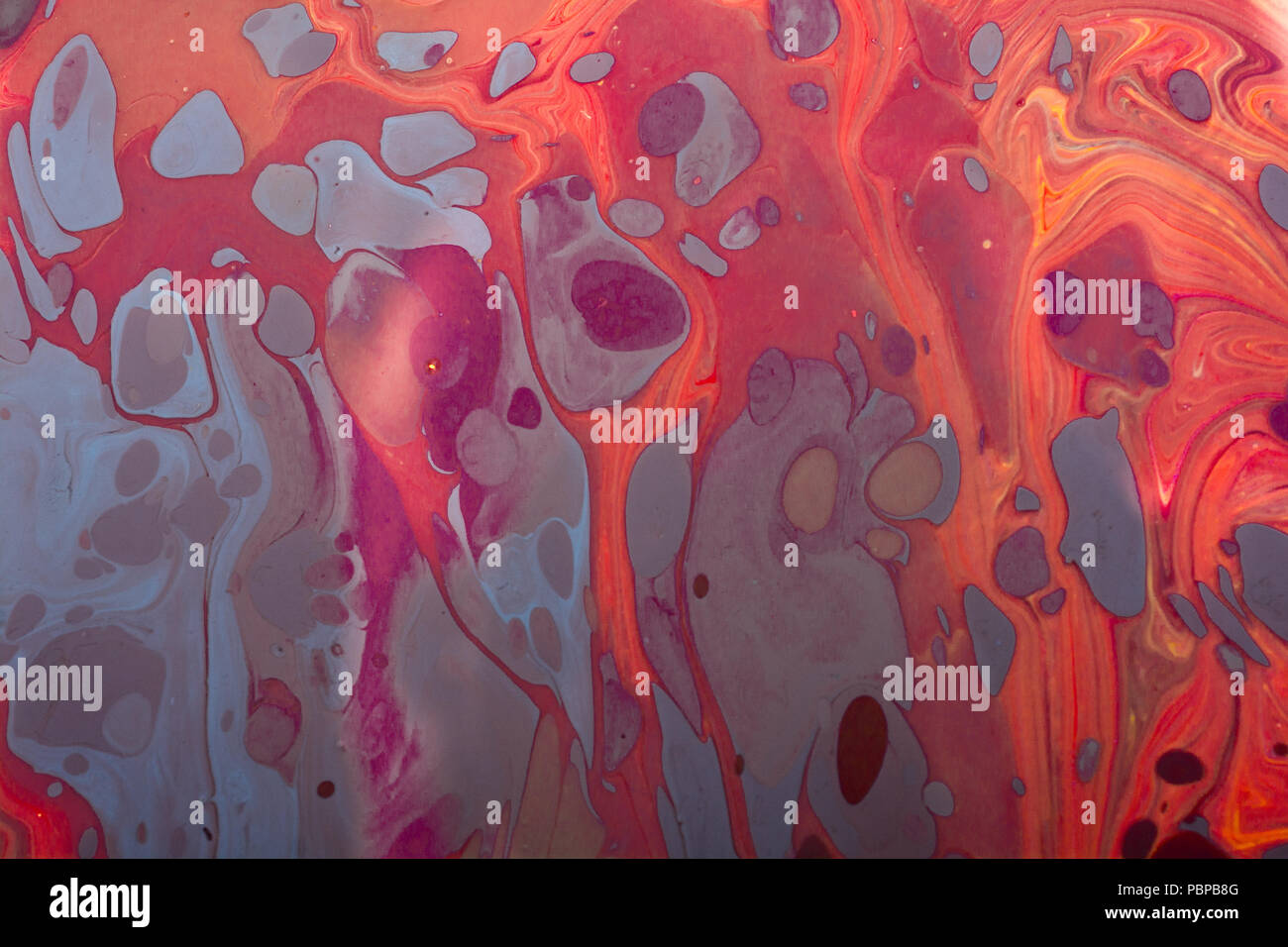 Traditional Ottoman Turkish marbling art patterns as abstract ...