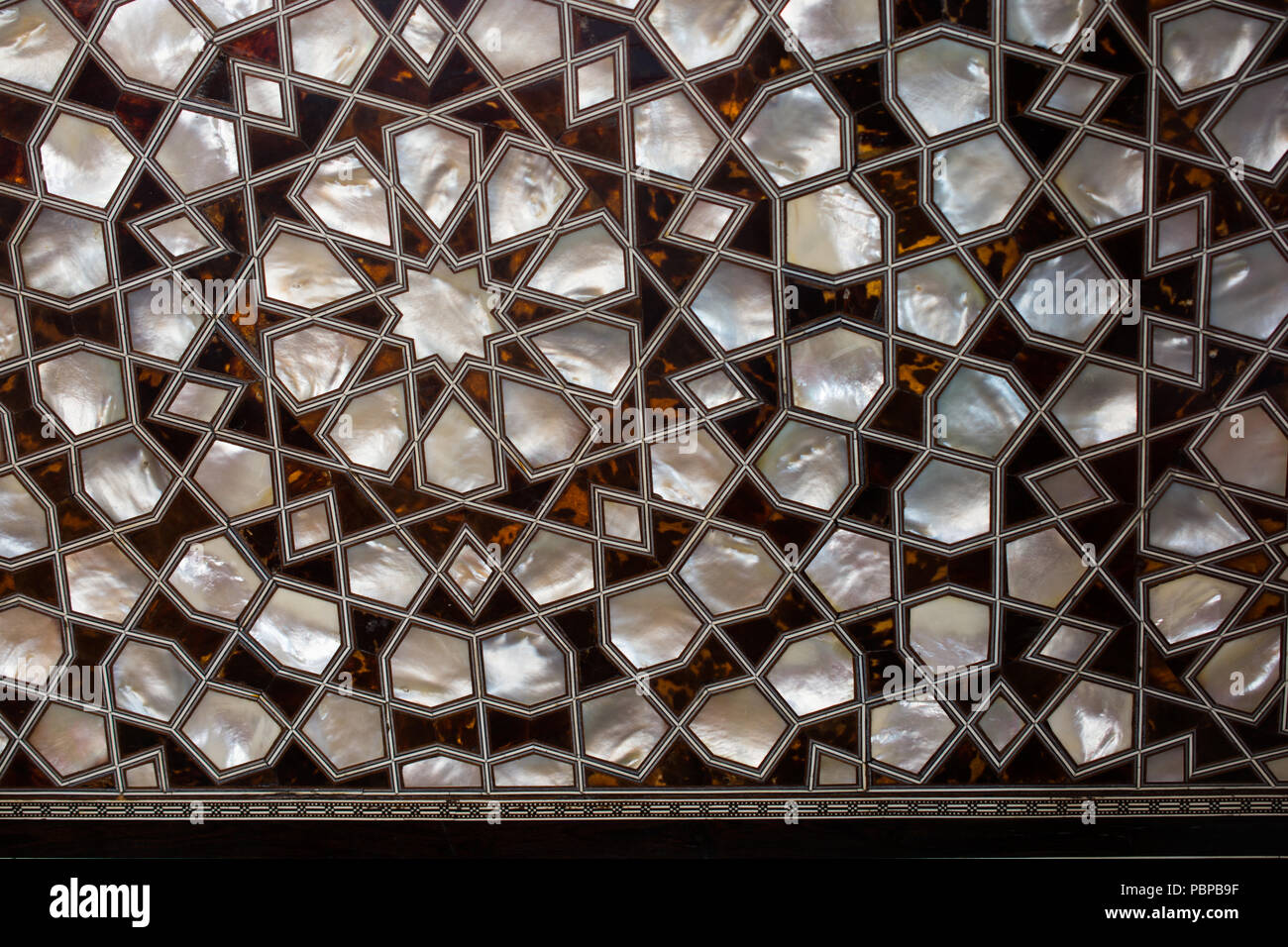 Ottoman art example of Mother of Pearl inlays Stock Photo - Alamy