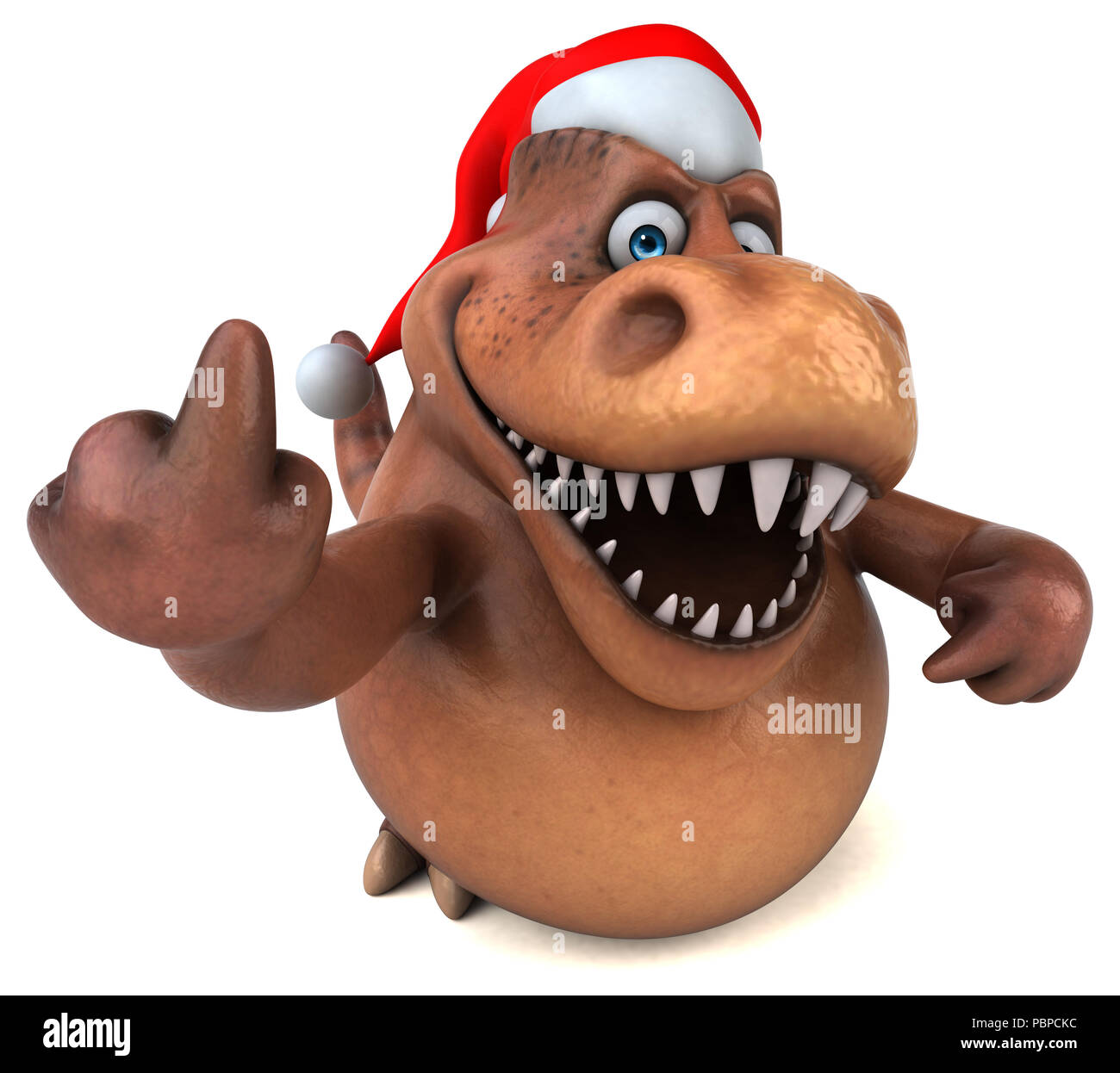 Fun dinosaur- 3D Illustration Stock Photo - Alamy