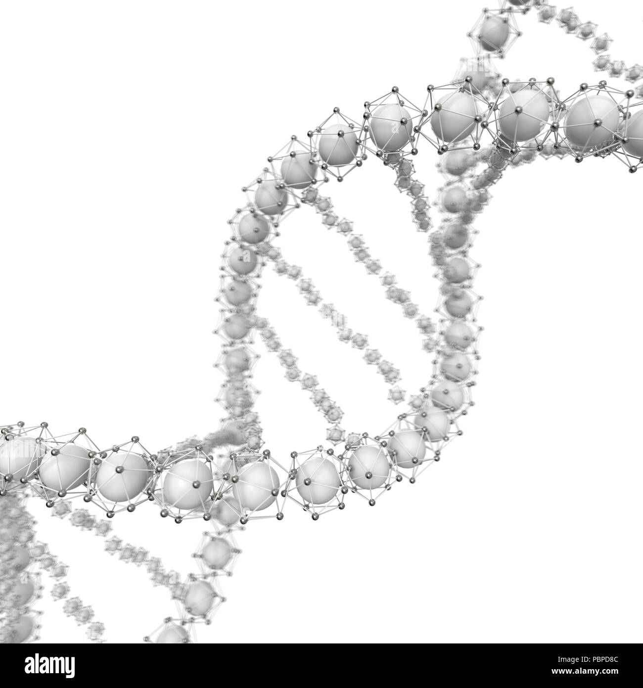 DNA chain. Abstract scientific background. Beautiful illustraion ...