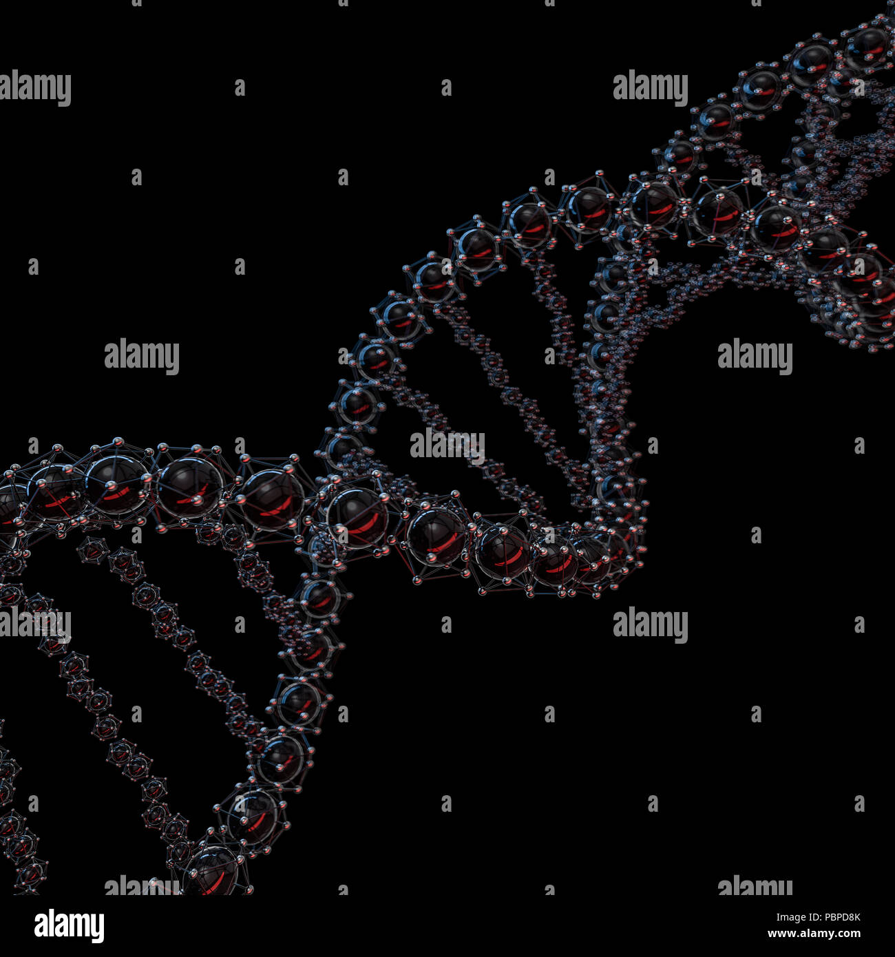 DNA chain. Abstract scientific background. Beautiful illustraion ...