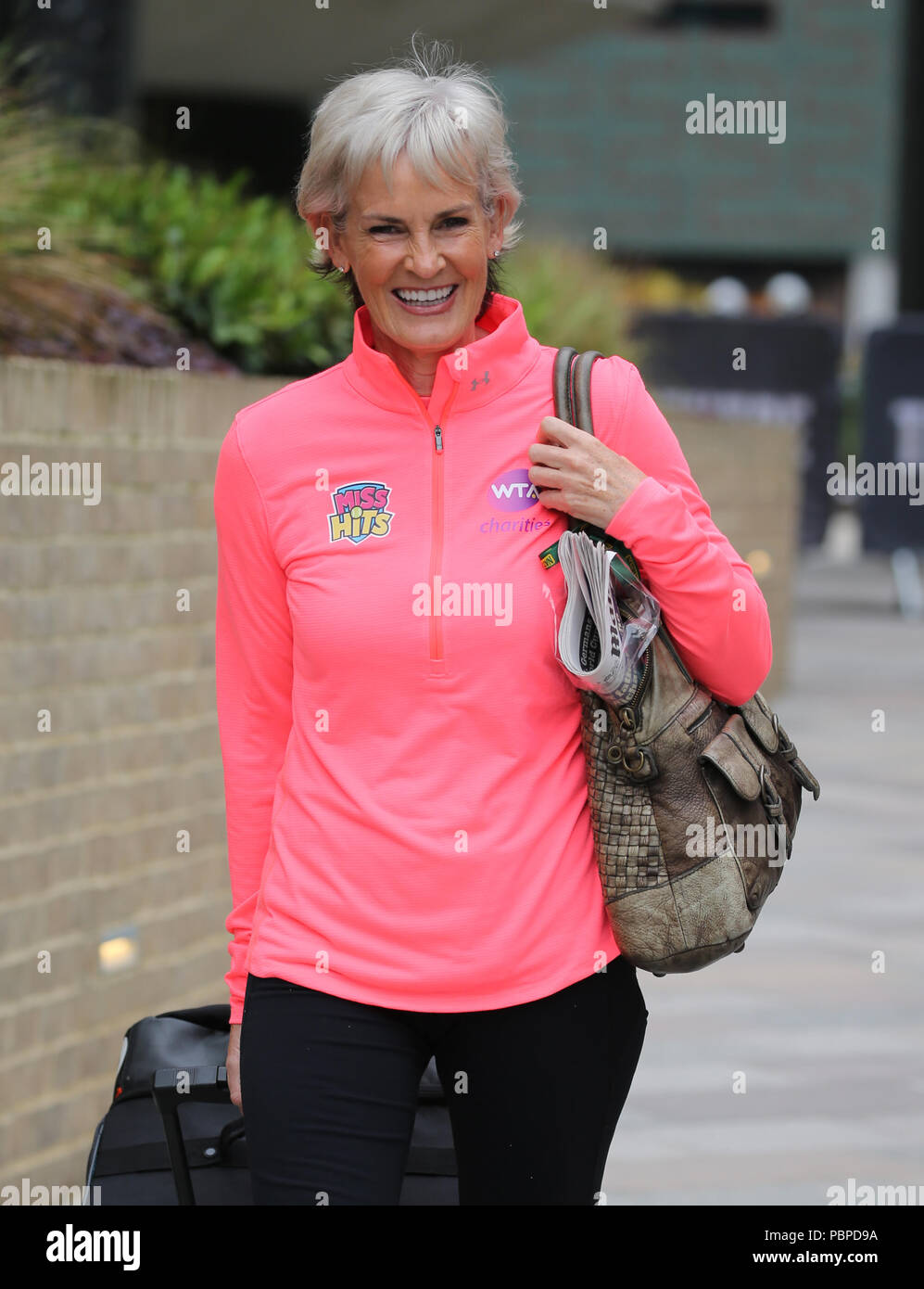 Judy Murray outside ITV Studios Featuring: Judy Murray Where: London ...