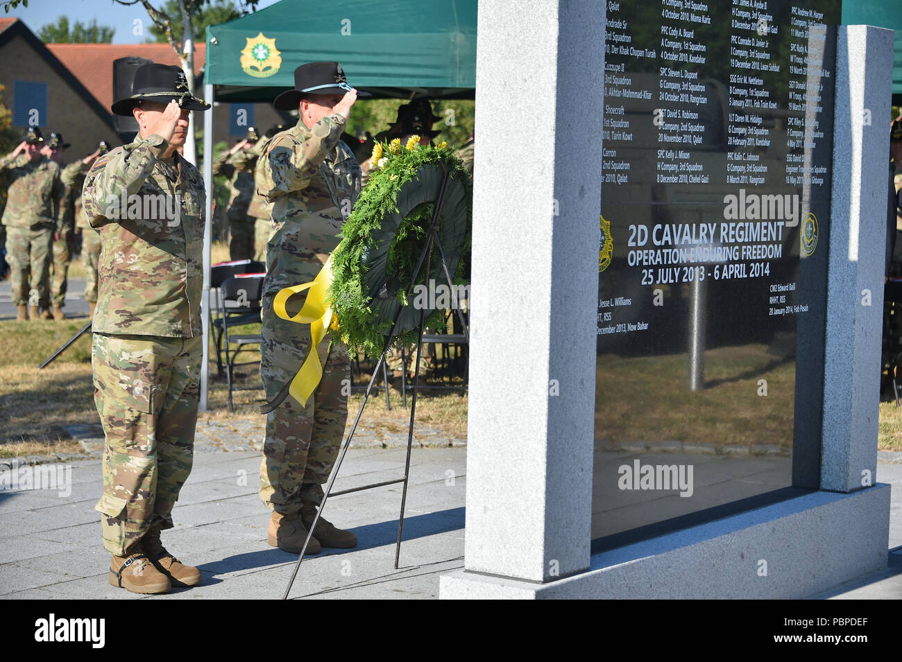 The 2d Cavalry Regiment (2CR) Commander U.S. Army COL Patrick J. Ellis ...