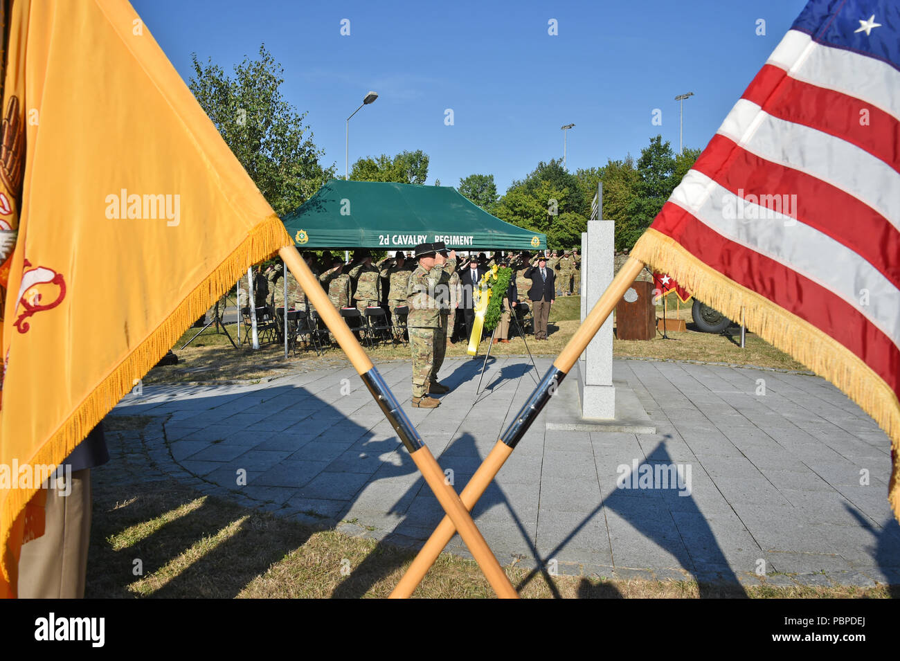 The 2d Cavalry Regiment (2CR) Commander U.S. Army COL Patrick J. Ellis ...