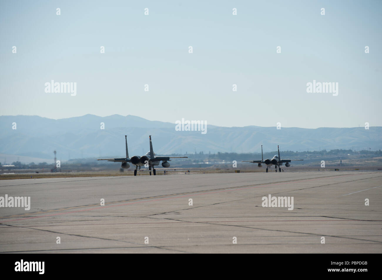 Assigned to the 124th fighter wing at gowen field hi-res stock ...
