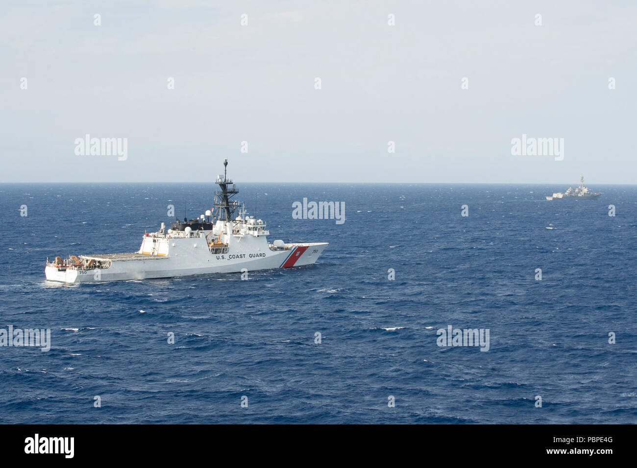 180719-G-ZV557-1346 PACIFIC OCEAN (July 19, 2018) The U.S. Coast Guard ...