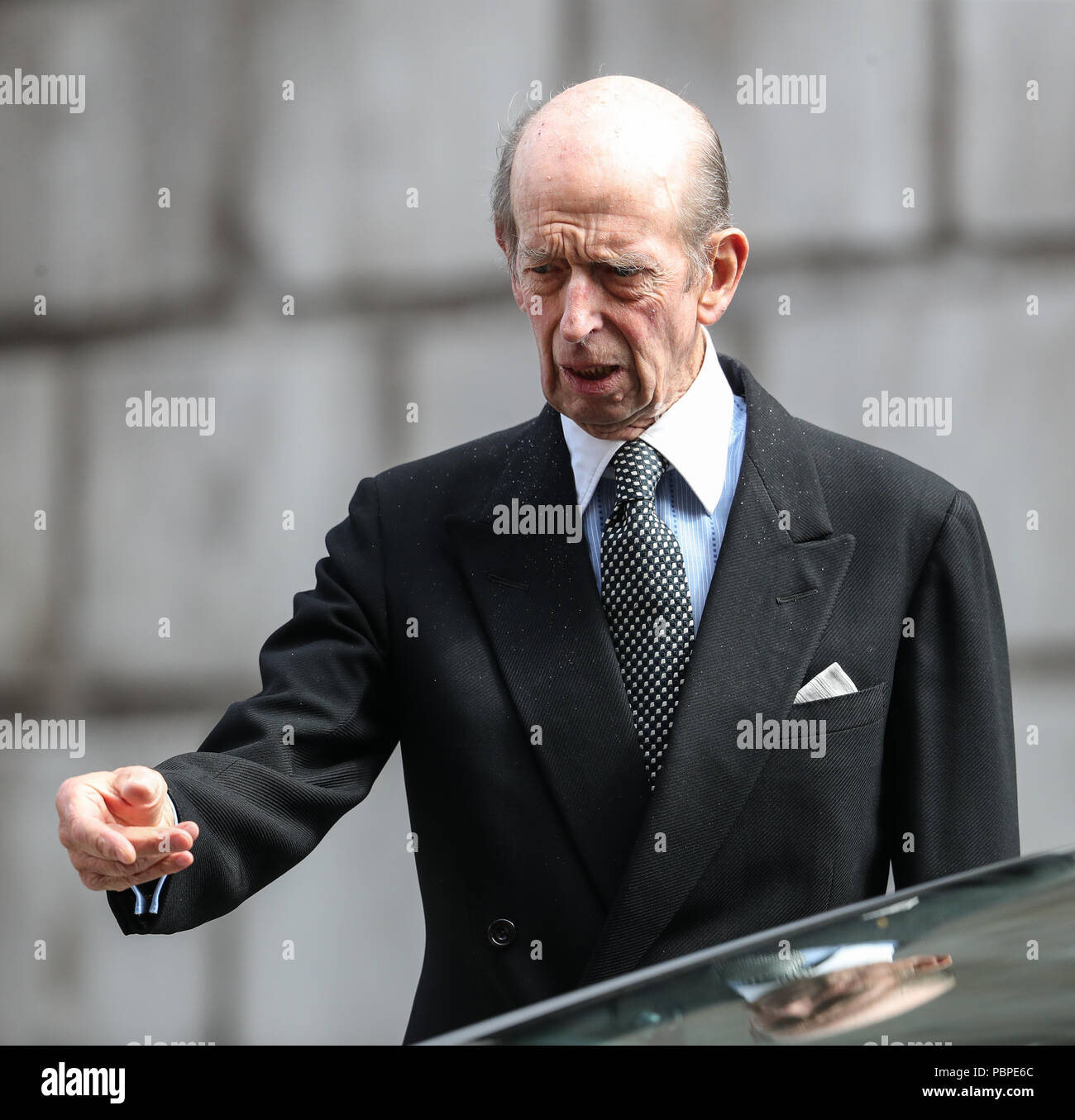 The Duke of Kent attends the Service of Commemoration and Dedication to ...