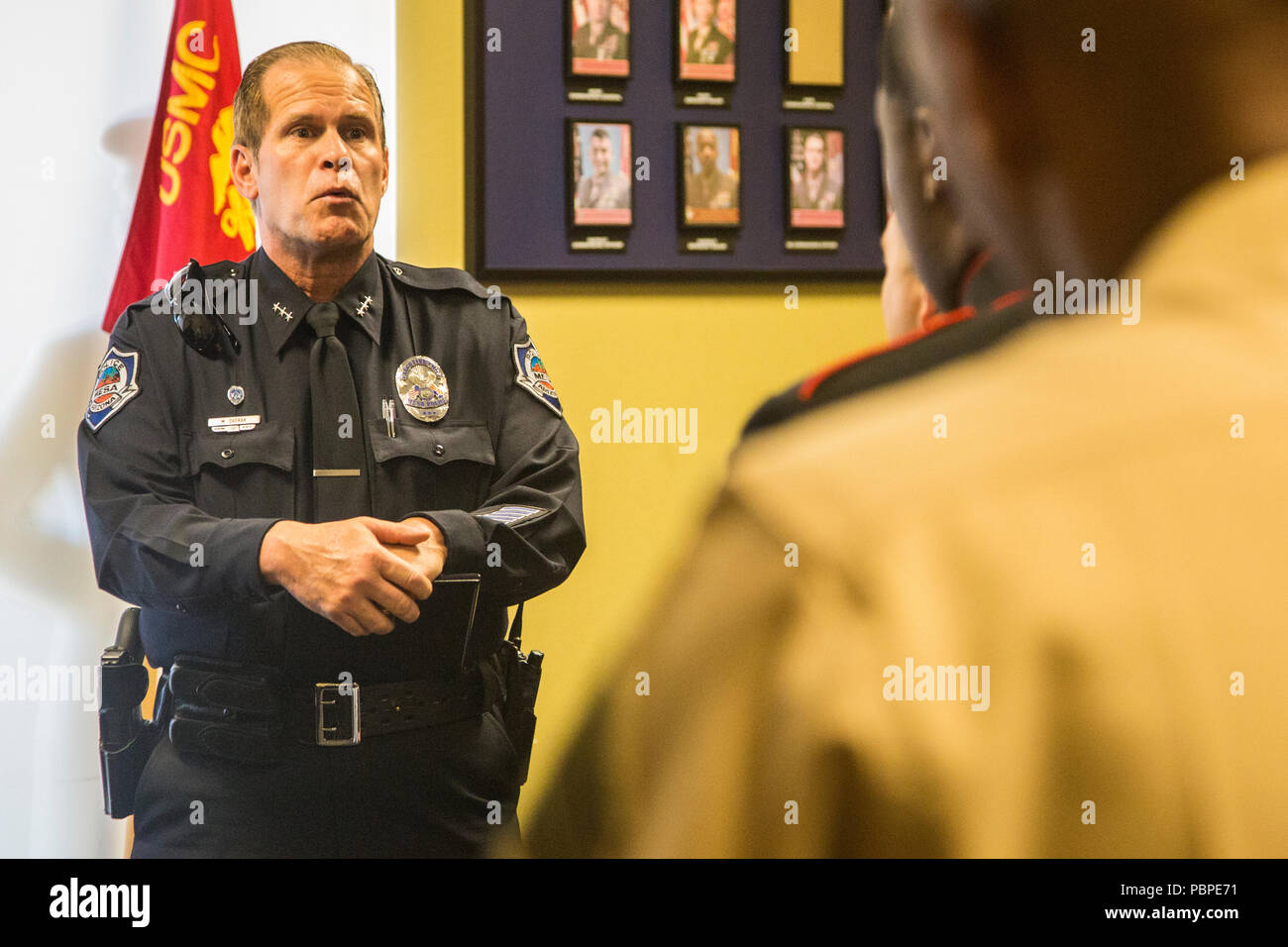 Marine recruiters with Recruiting Station Phoenix recieved a plaque ...