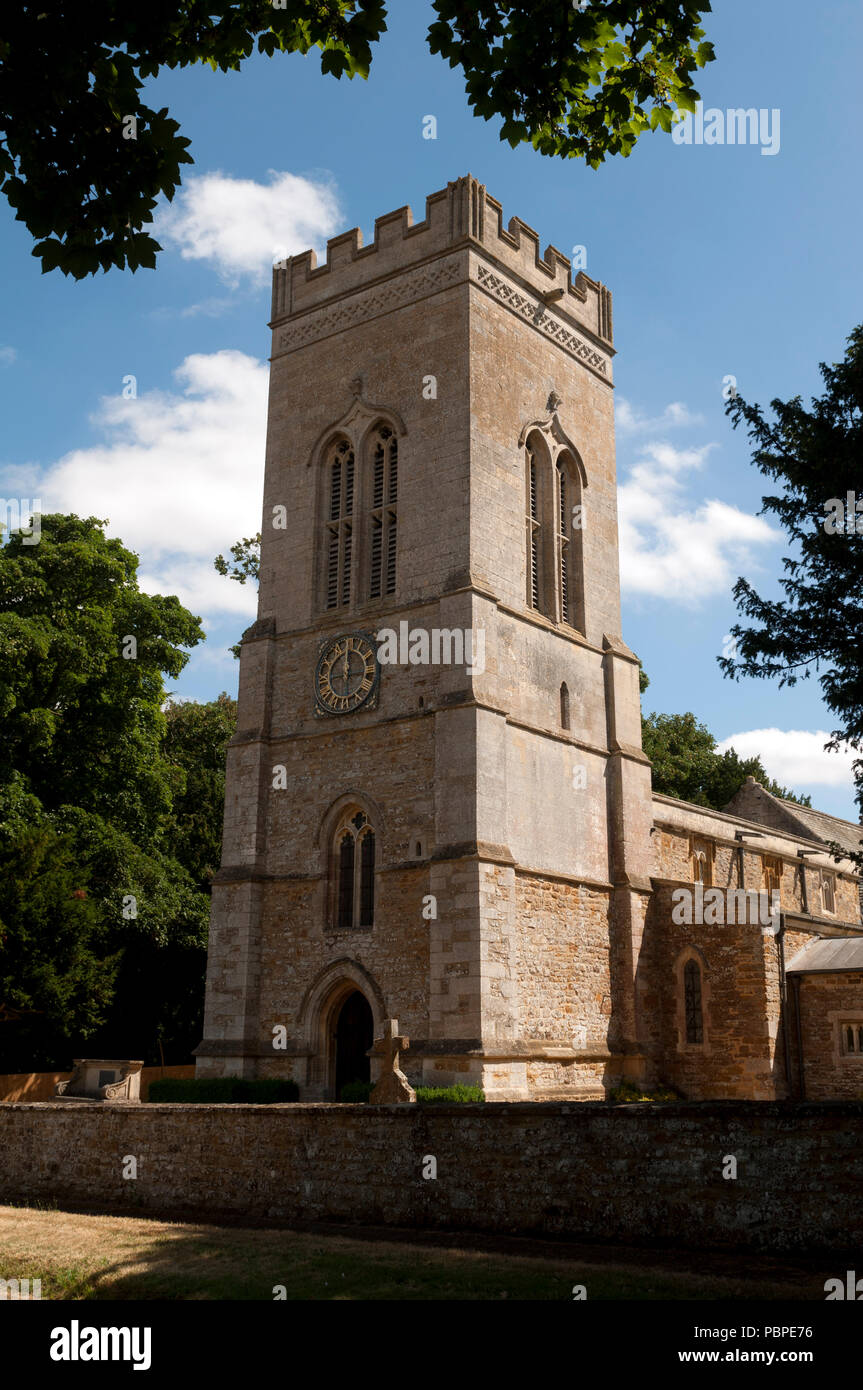St. Michael`s Church, Haselbech, Northamptonshire, England, UK Stock ...