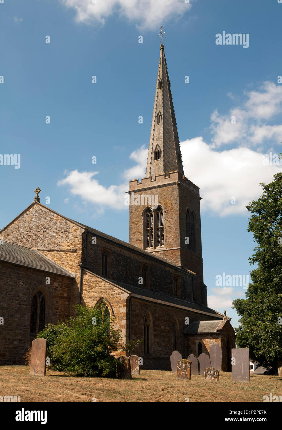 All Saints Church, Naseby, Northamptonshire, England, UK Stock Photo ...