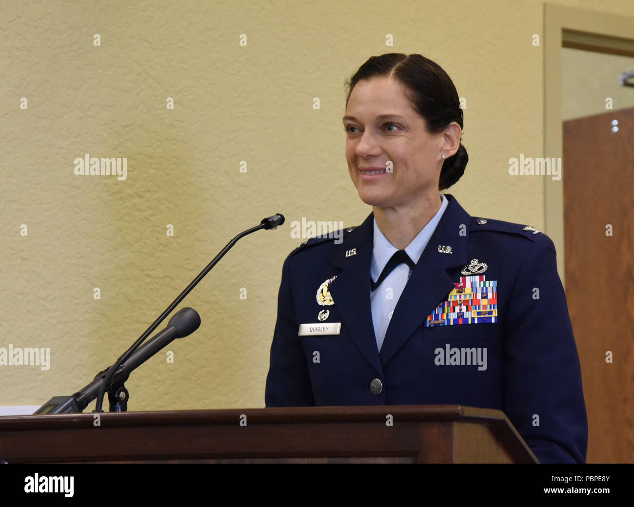 U.S. Air Force Col. Marcia Quigley, 81st Mission Support Group ...