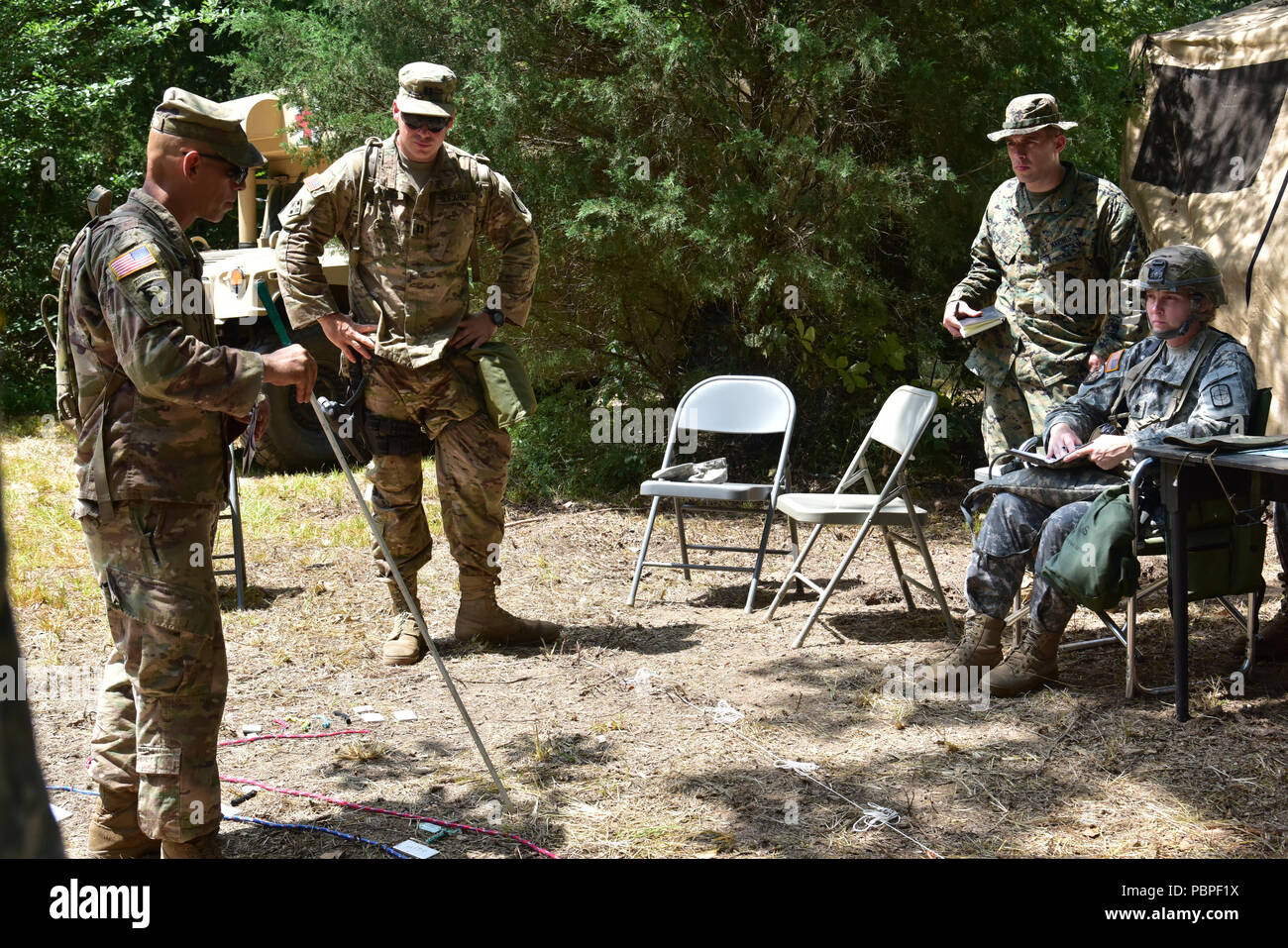 In this image, released by the U.S. Army Reserve, senior leaders from ...