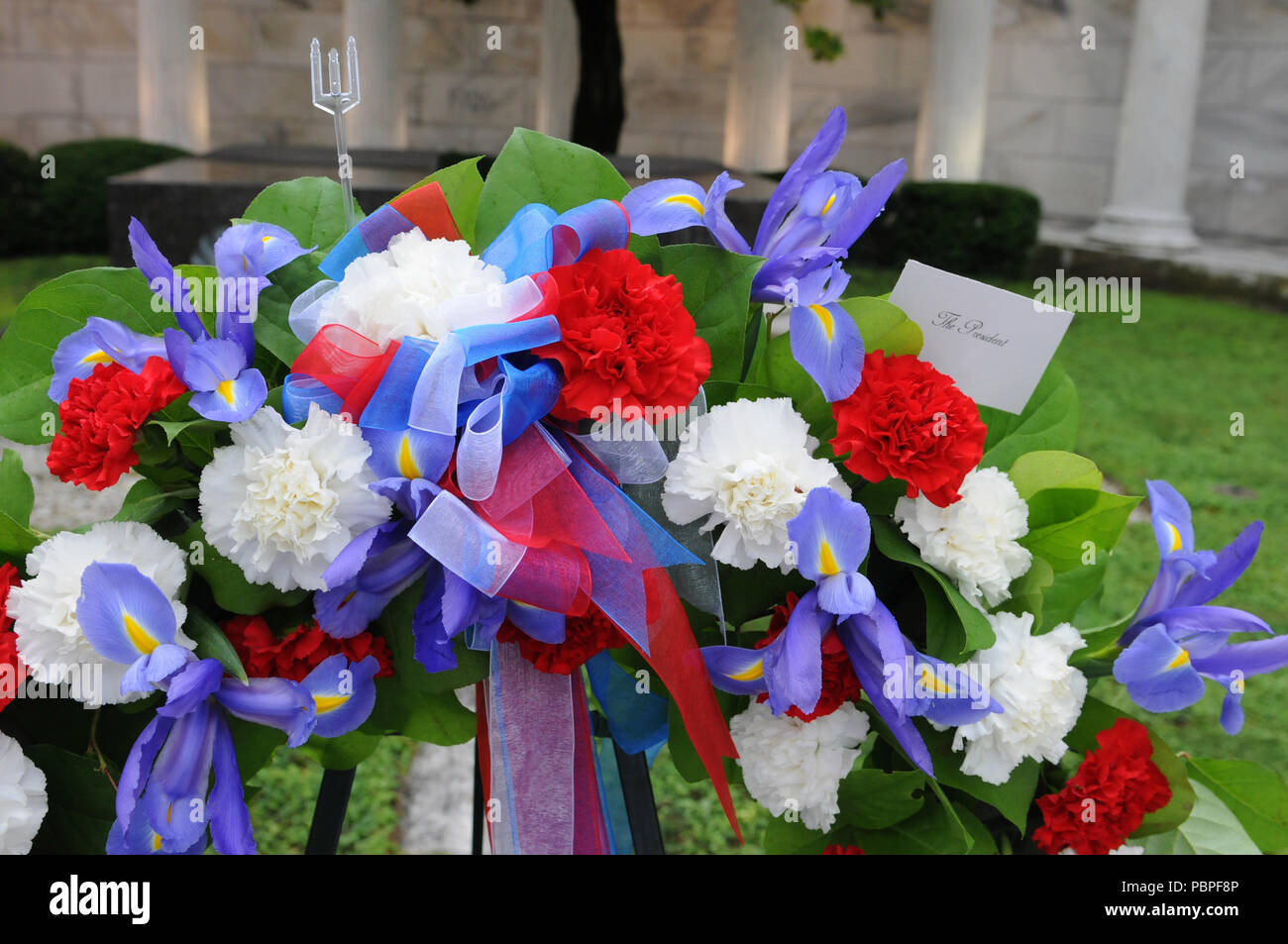 Each year, a wreath is placed at the tomb of former President Warren G ...