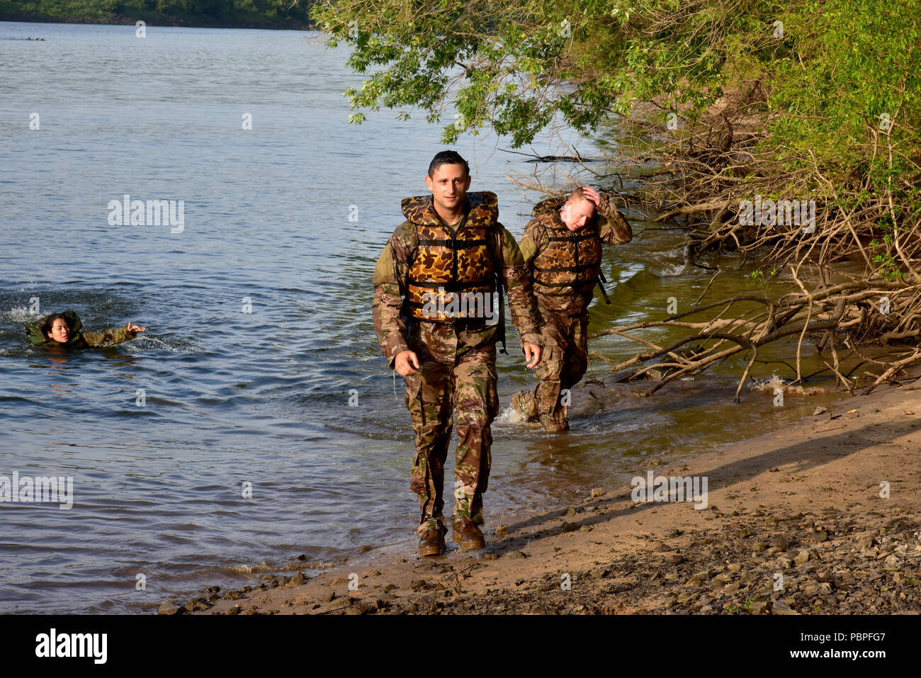 In this image, released by the U.S. Army Reserve, members of the 420th ...