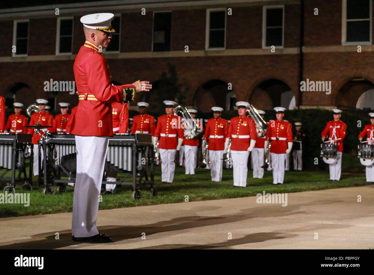 Major Christopher Hall, commanding officer, “The Commandant’s Own,” U.S ...