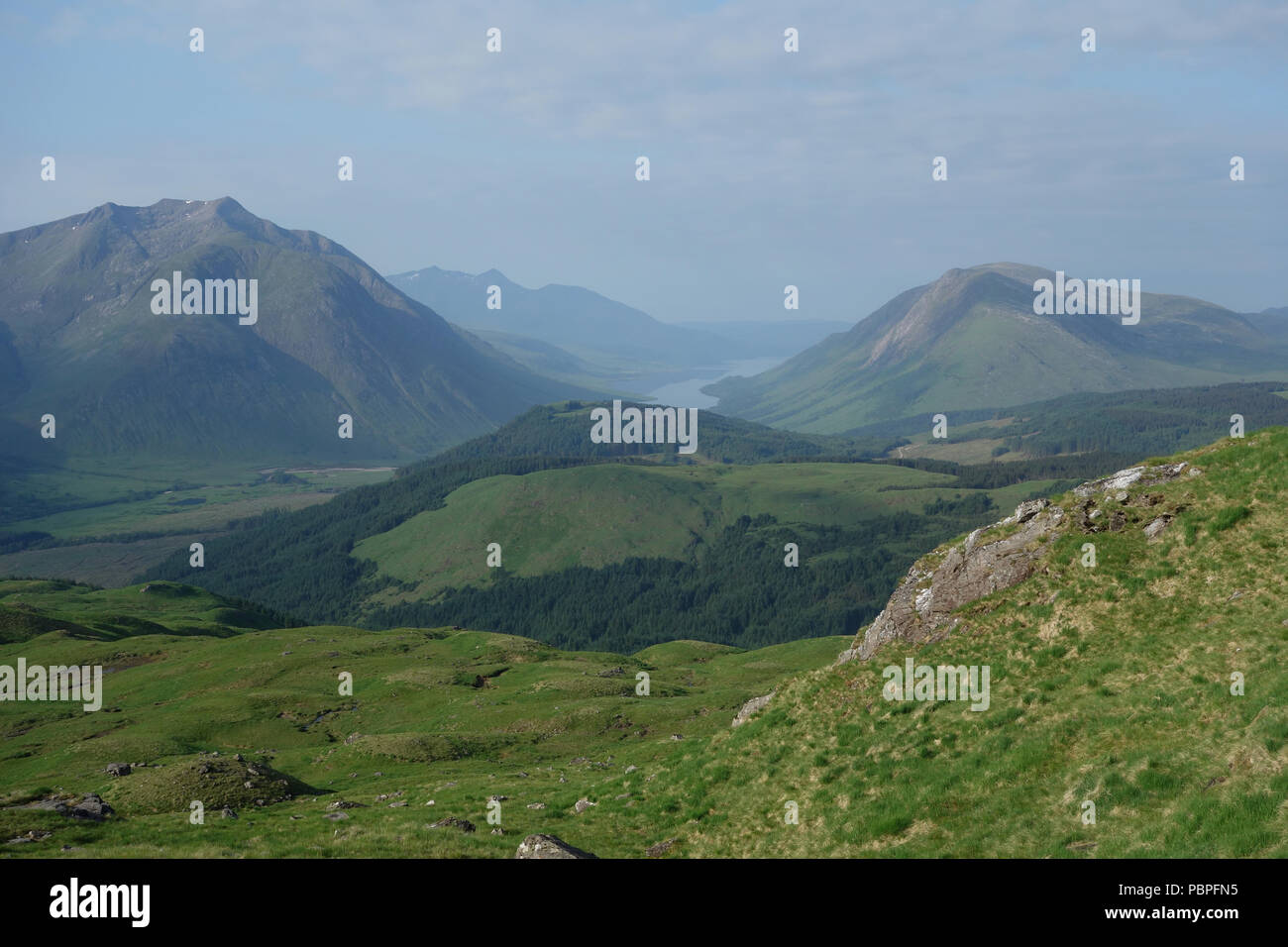 The Munro Ben Starav, Loch Etive and the Corbett Beinn Trilleachan from ...