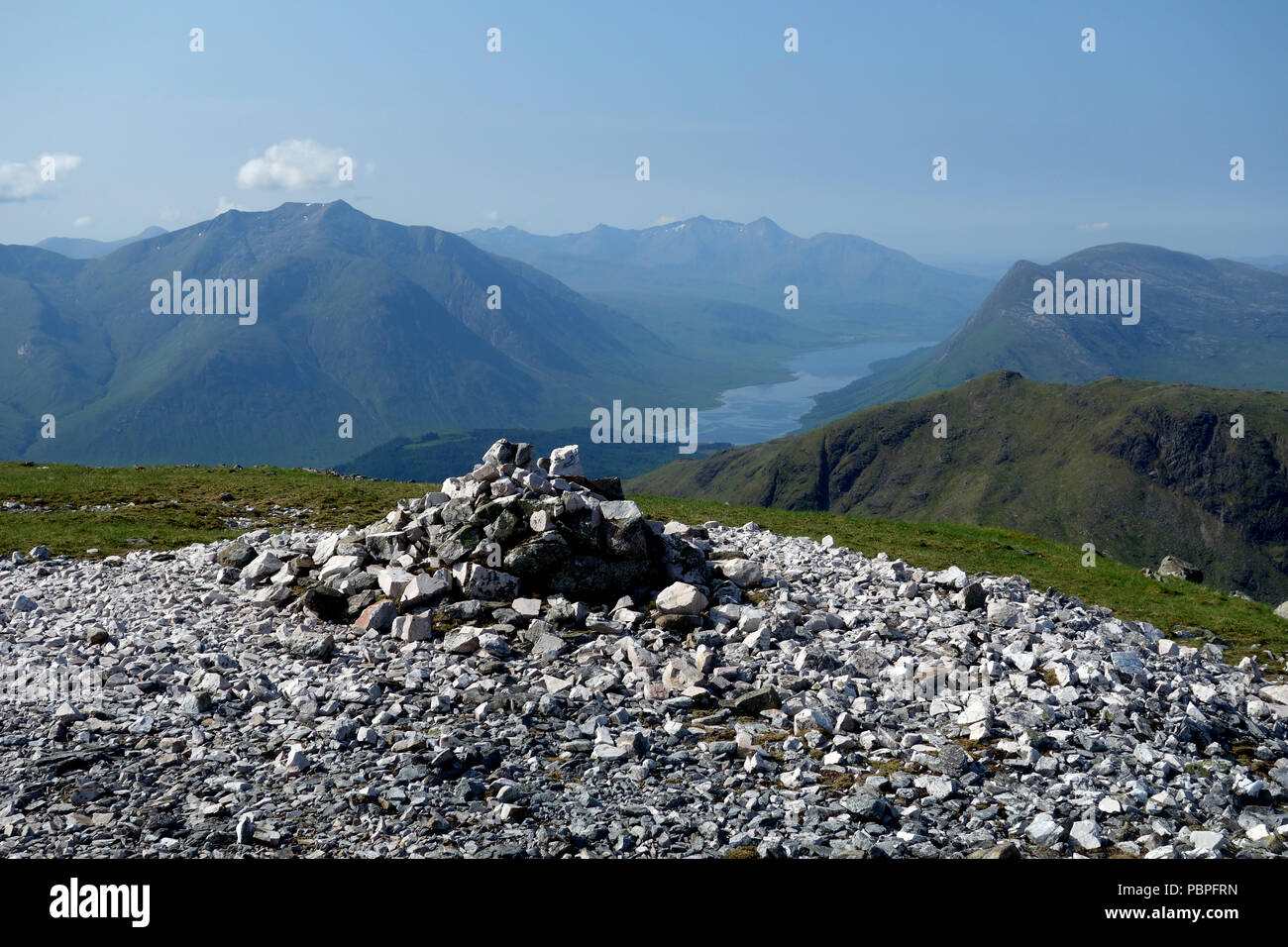 The Munro Ben Starav, Loch Etive and the Corbett Beinn Trilleachan from ...