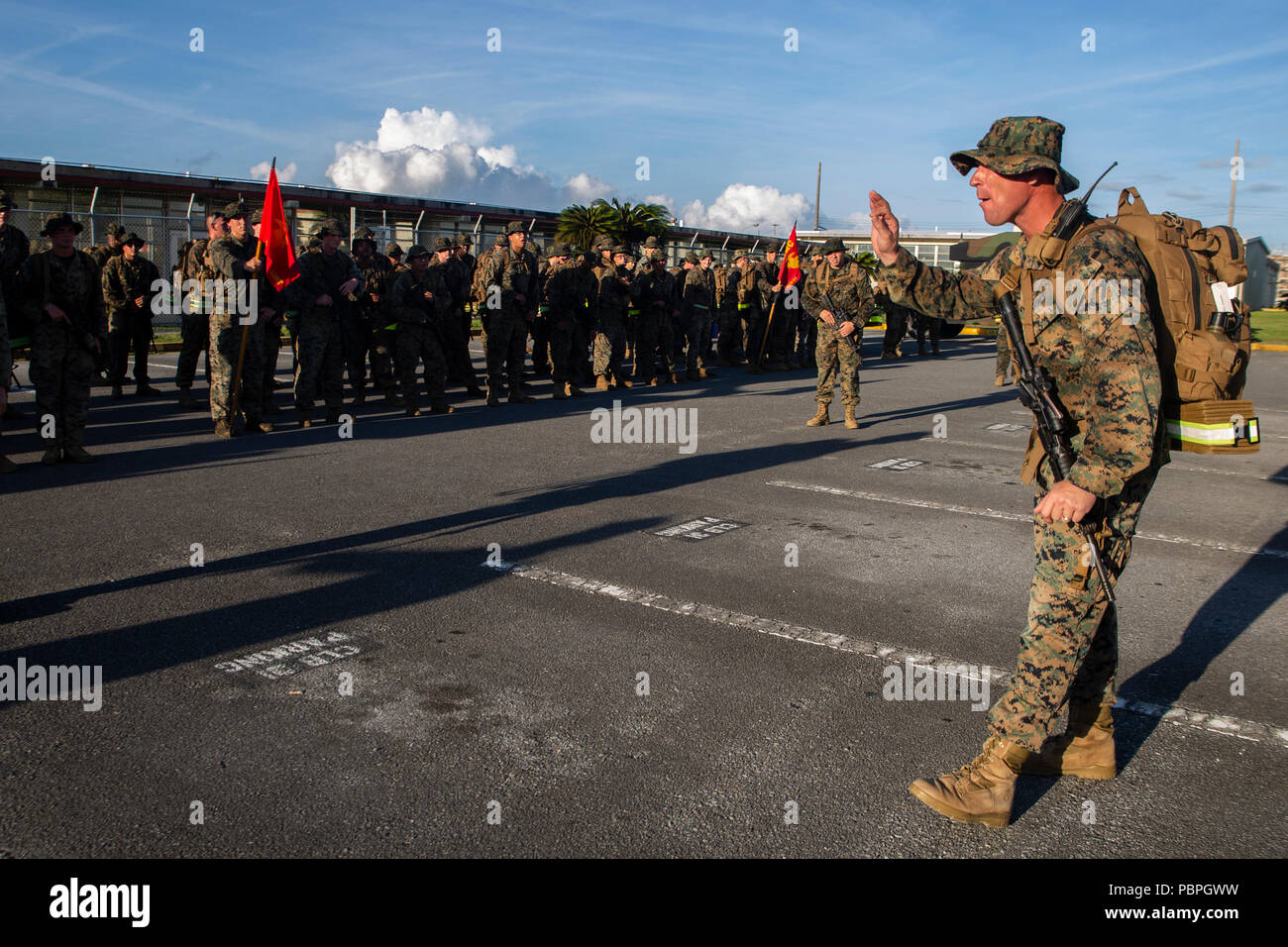 Sgt. Maj. Christopher S. Gasser, sergeant major of Combat Logistics ...