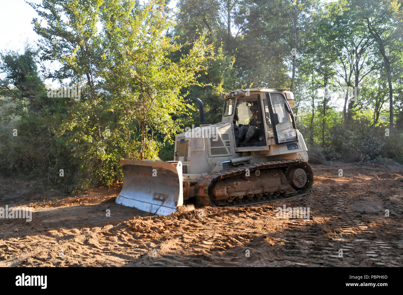 U.S. Army Reserve Spc. Garrett Bishop with the 712th Engineer Support ...