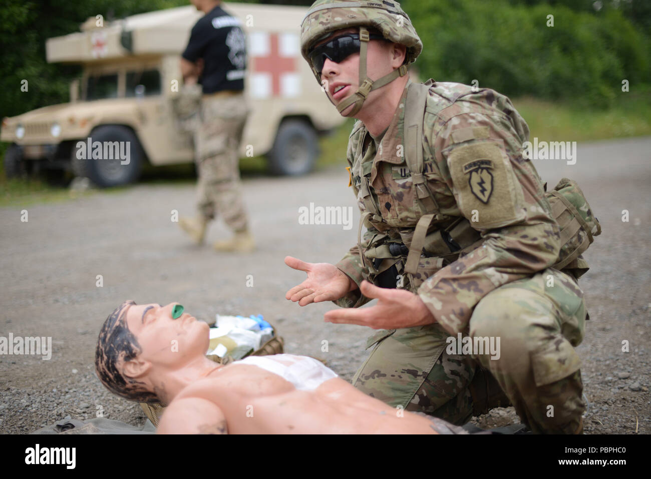 U.S. Army Spc. Frederick Winters from Charlie Company, 725th Brigade ...