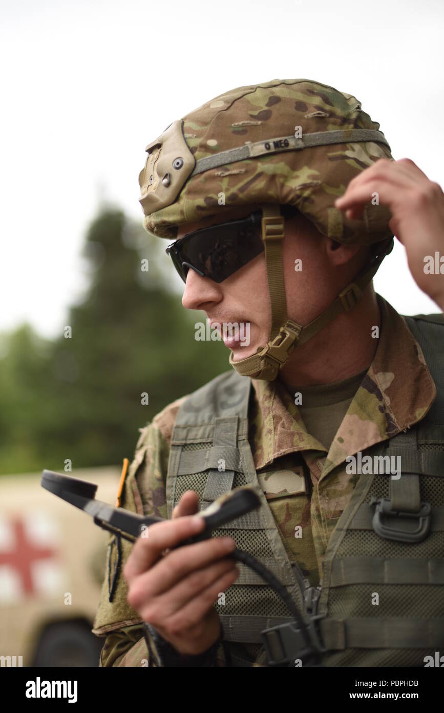 U.S. Spc. Brett Bell from Charlie Company, 725th Brigade Support ...