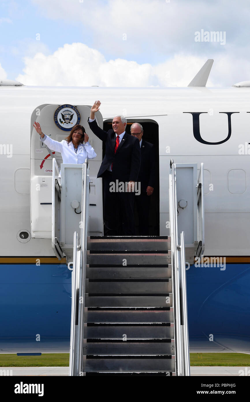 Vice President of the United States Michael Pence and his wife, Karen ...