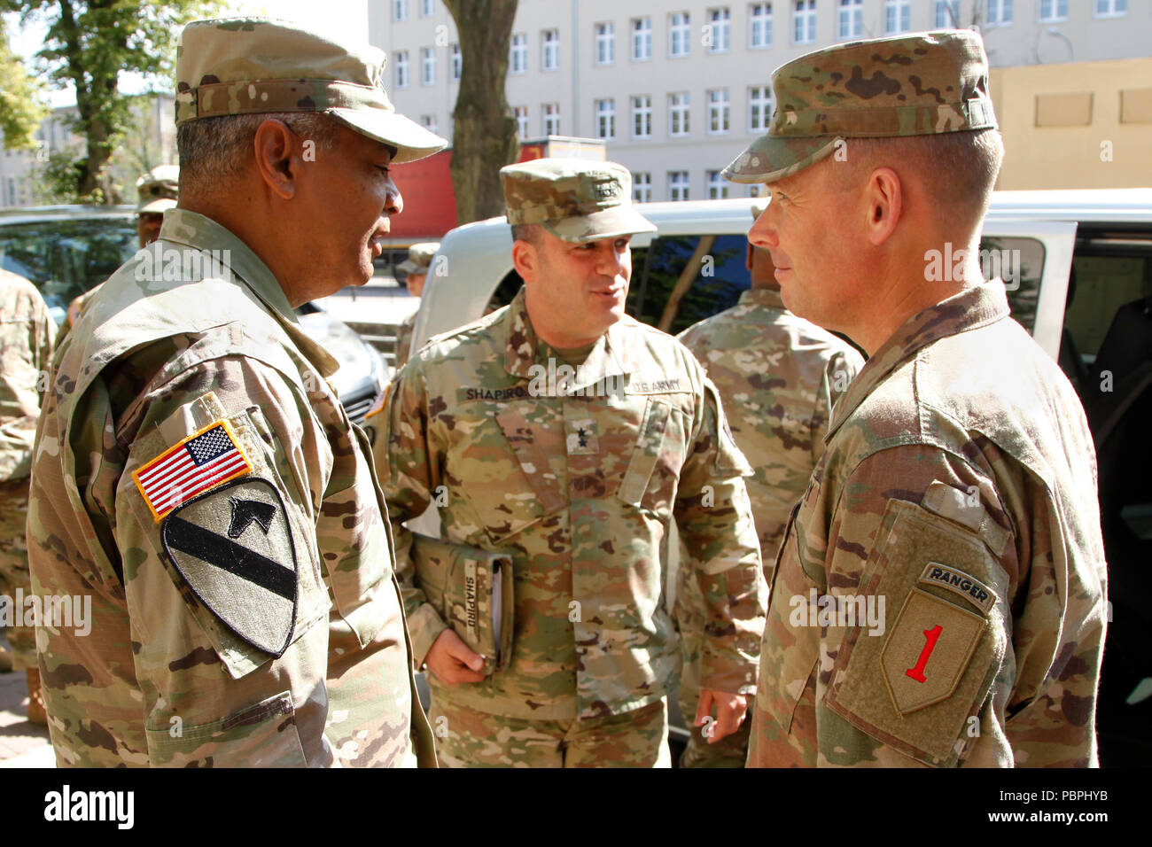 Lt. Gen. Aundre F. Piggee, Army deputy chief of staff, G-4, and Maj. Gen. Steven A. Shapiro ...