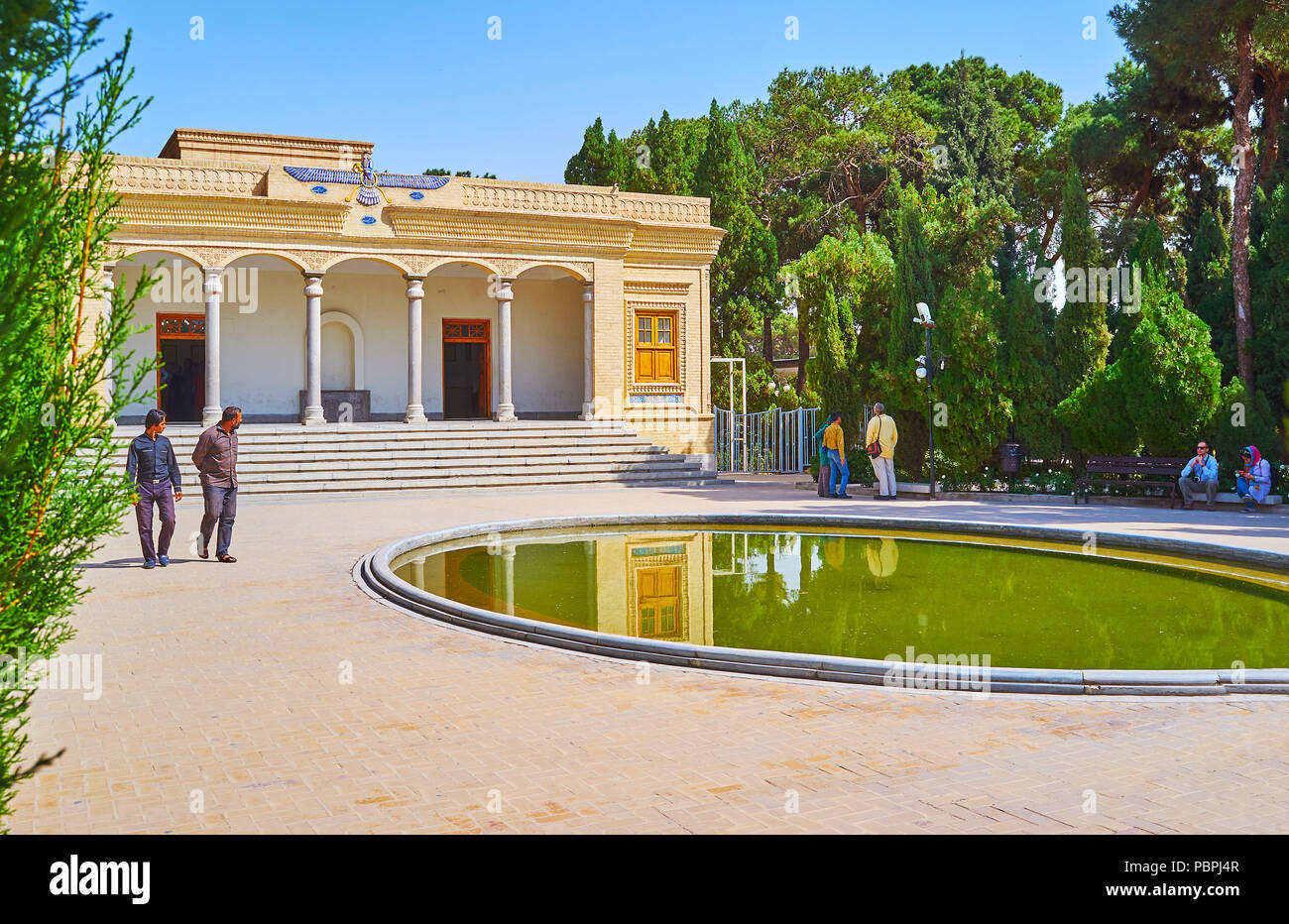 Faravahar zoroastrian fire temple hi-res stock photography and images ...